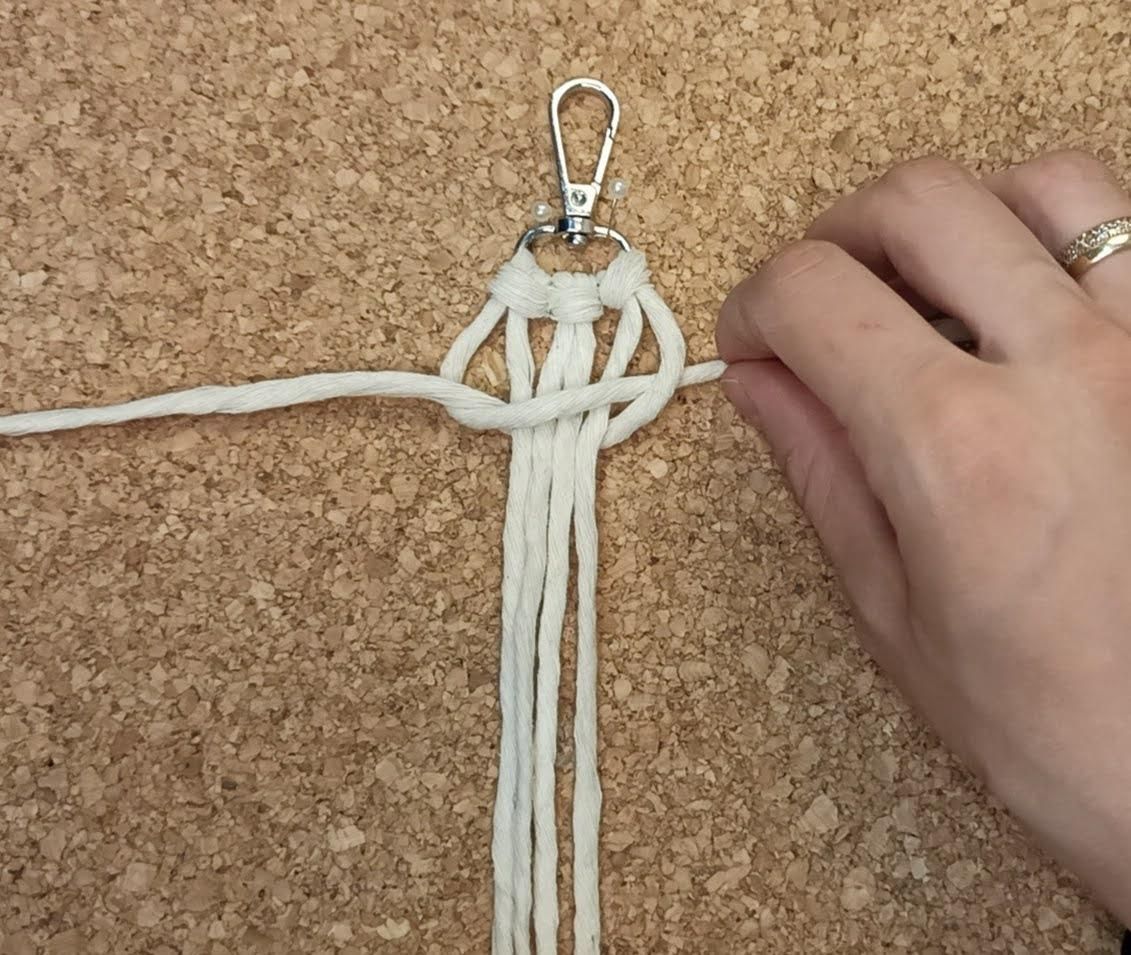 How to Make a Macrame Wristlet Keychain? Step by Step Tutorial for ...