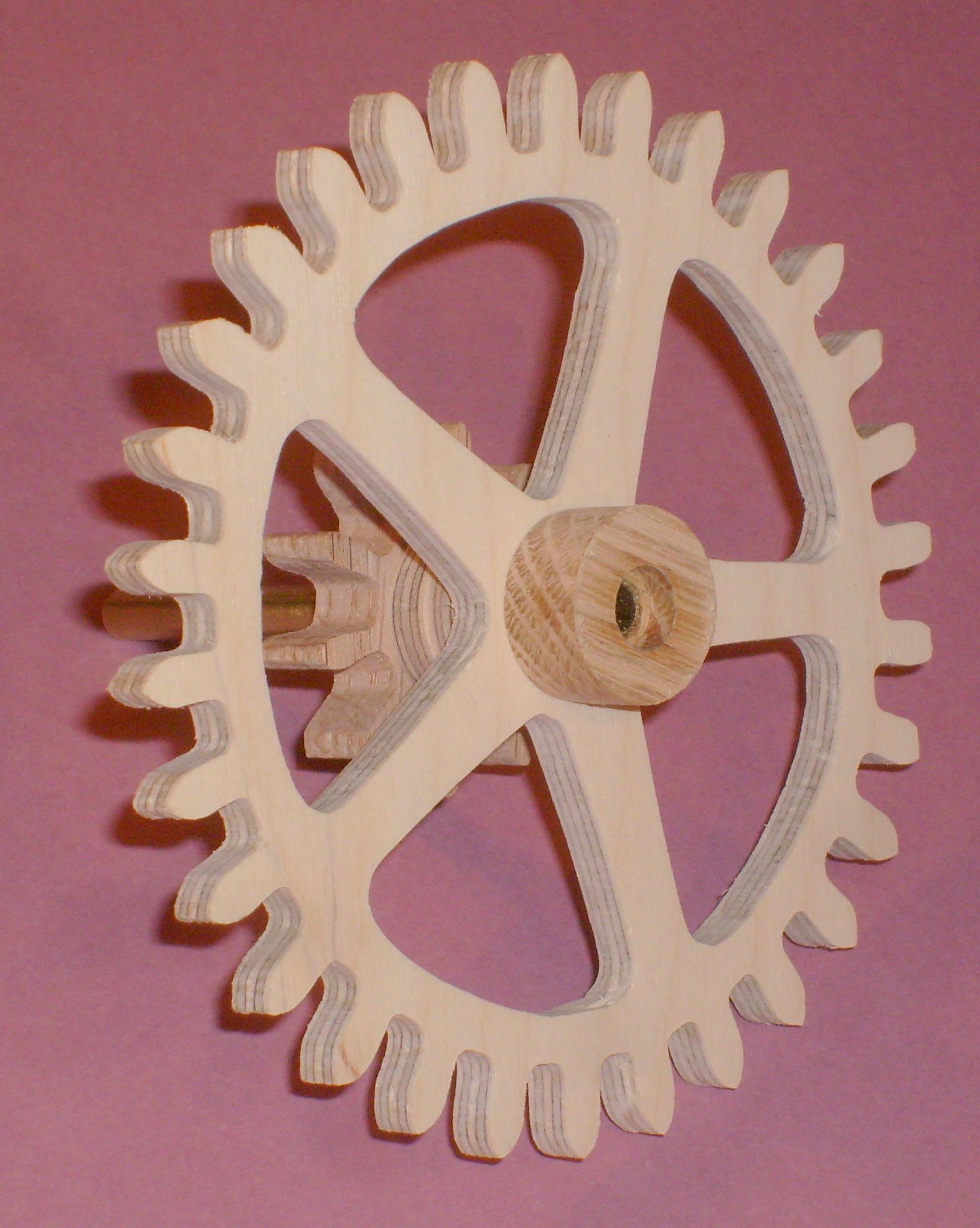 A Wood Gear Clock With a Unique Drive Mechanism : 34 Steps (with ...