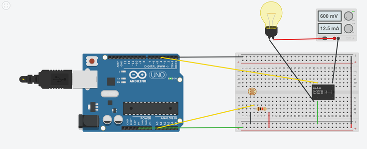 Arduino Light Intensity Lamp In Tinkercad Instructables