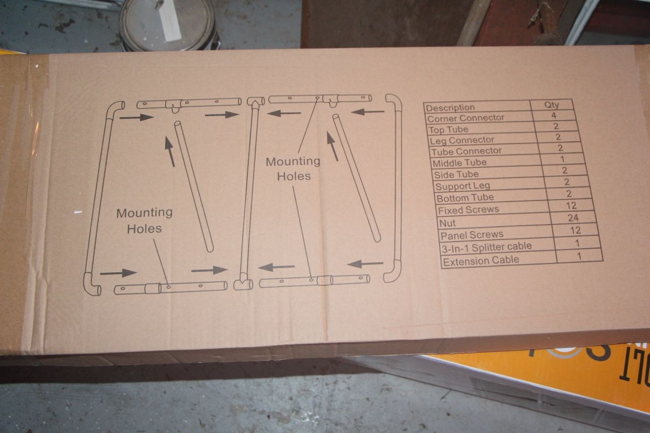 Assembling My Harbor Freight 45 Watt Solar Panel Kit - No Tools Needed ...