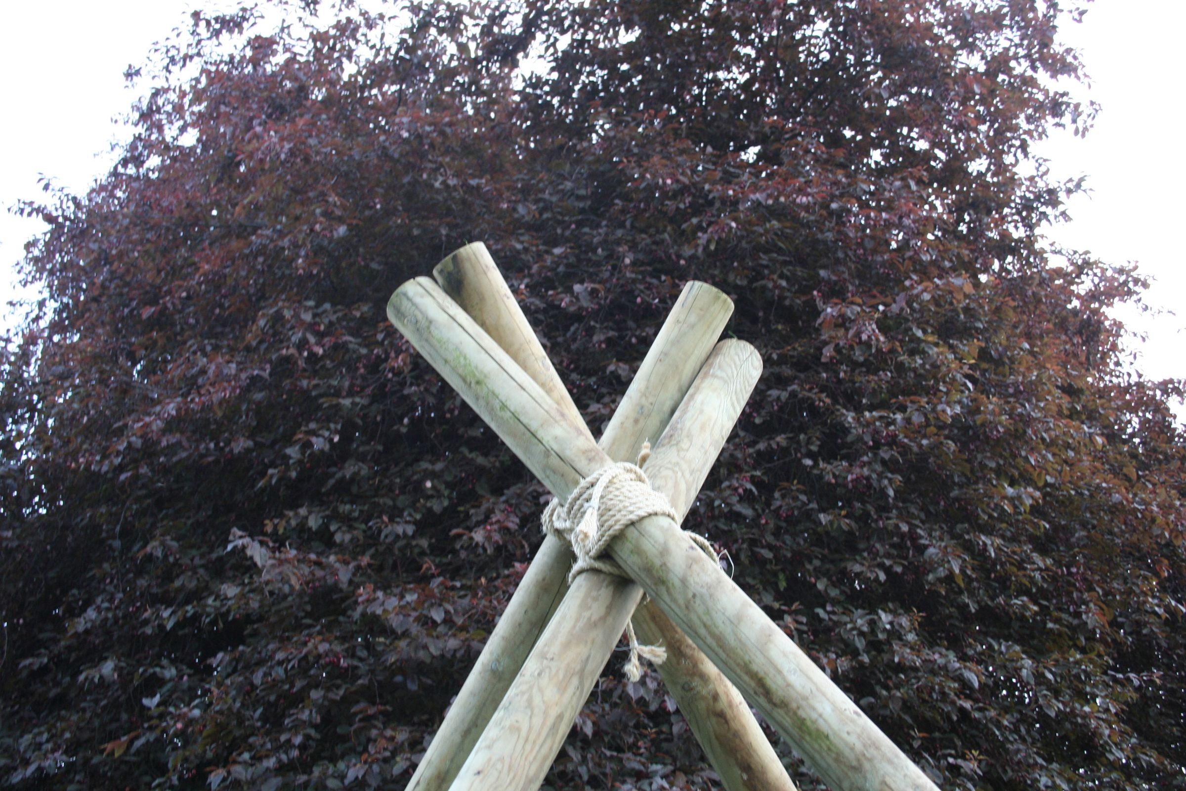 Simple Pioneering - Build a Swing From Wood Poles! : 5 Steps (with ...