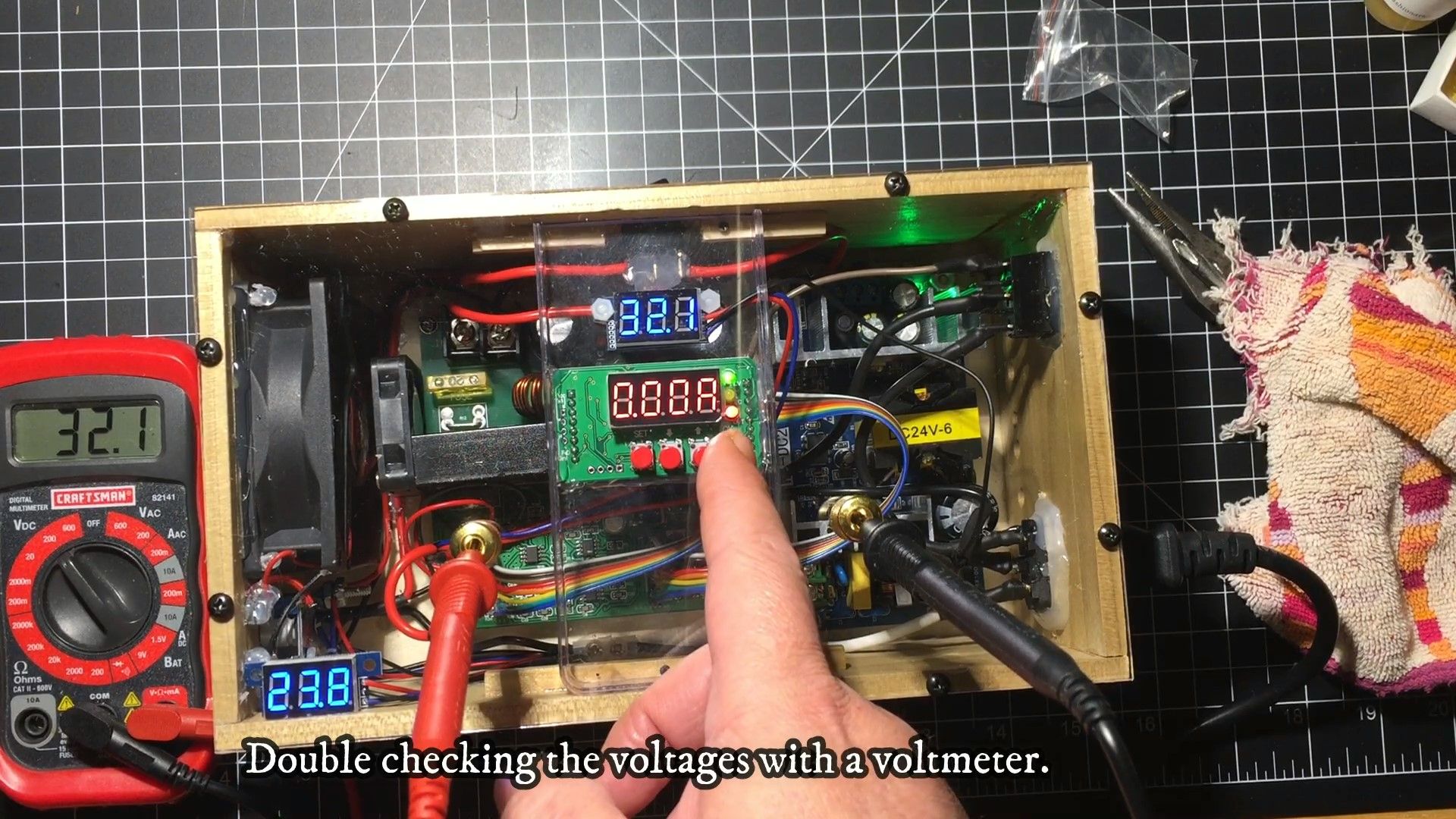 DIY High Voltage 8V-120V 0-15A CC/CV Small Portable Adjustable Bench ...