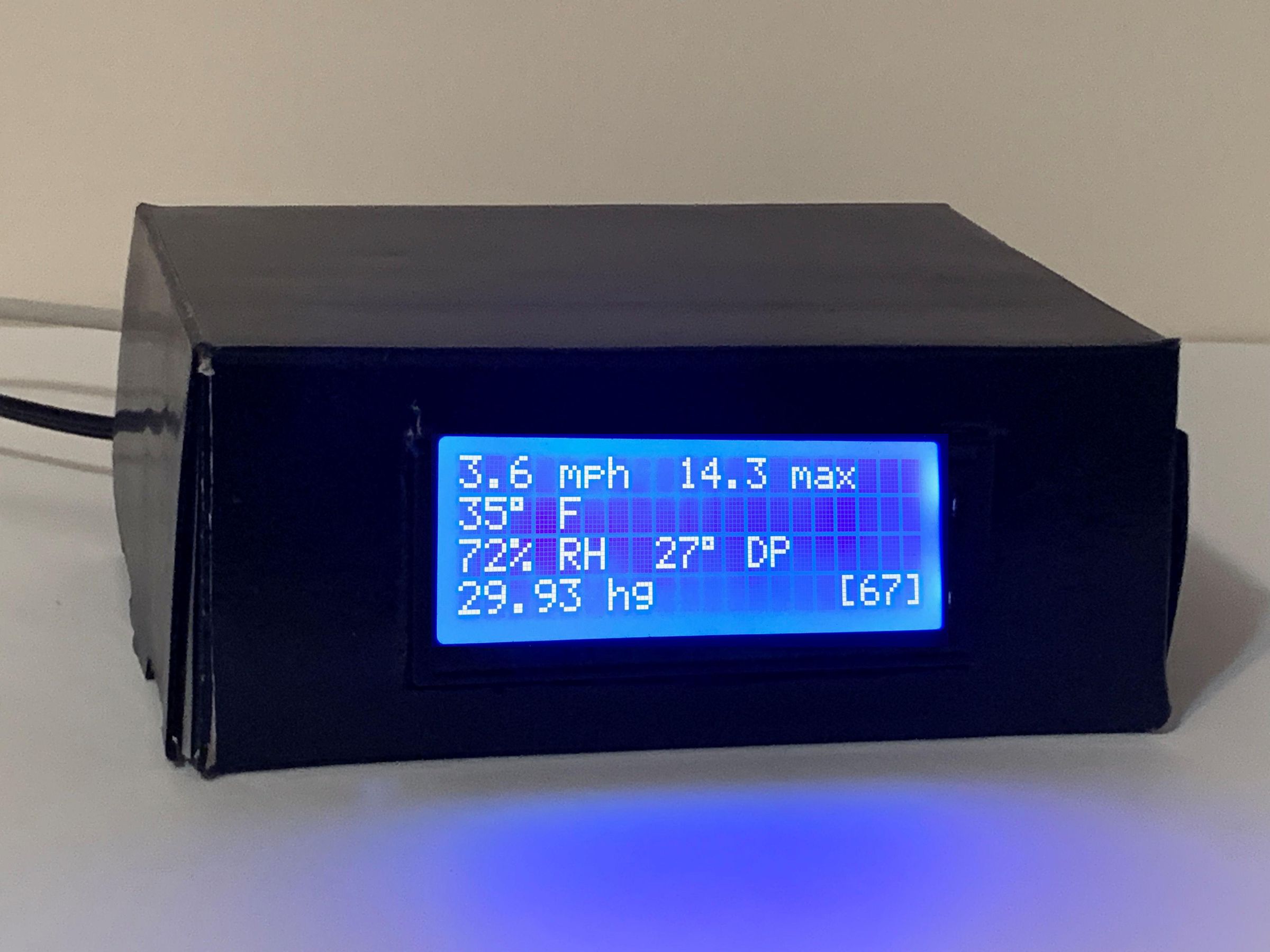 Arduino Wired Weather Station II - Updated With Dew Point : 9 Steps ...