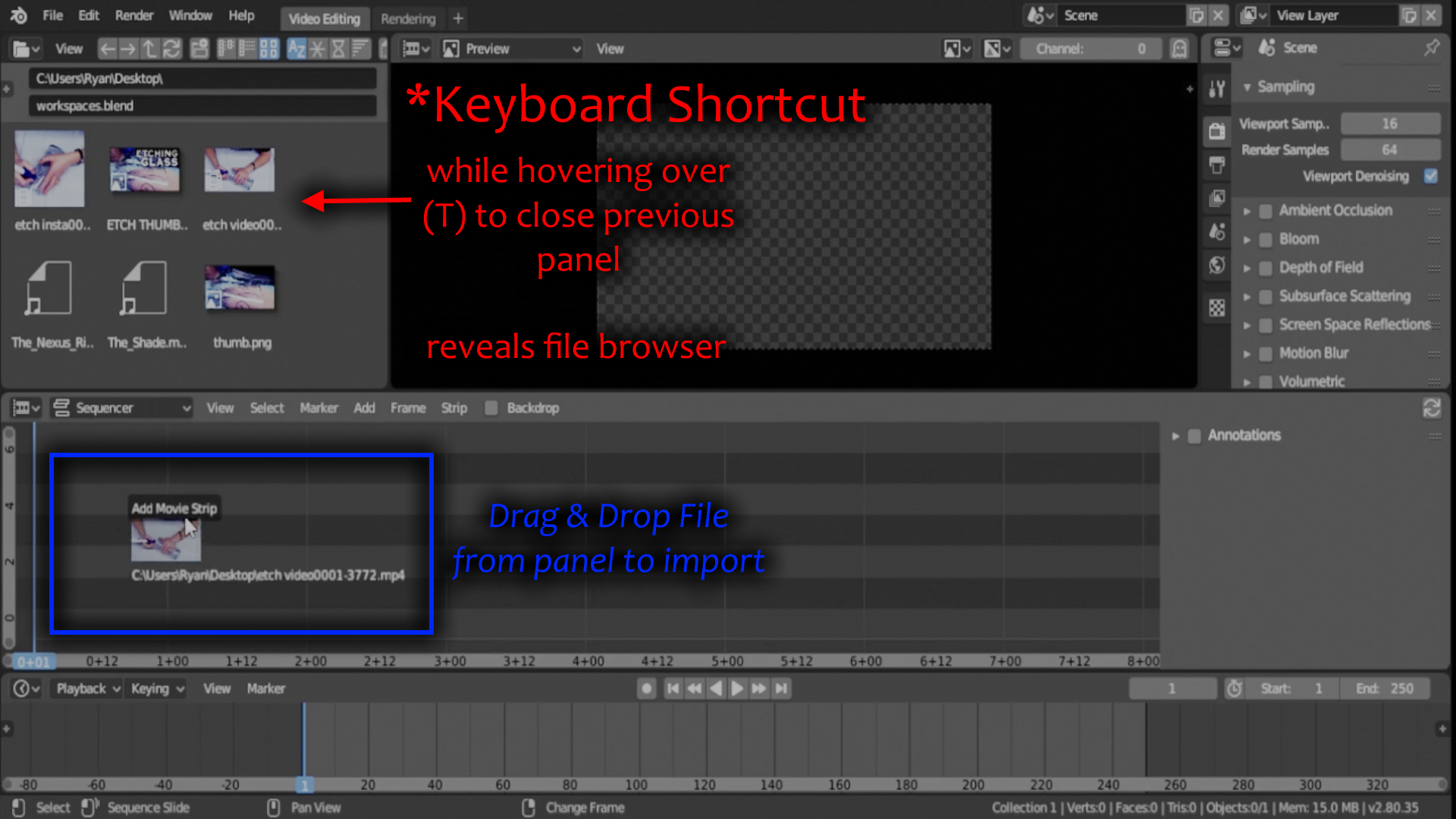 How to Import Video in Blender 2.8 : 4 Steps - Instructables