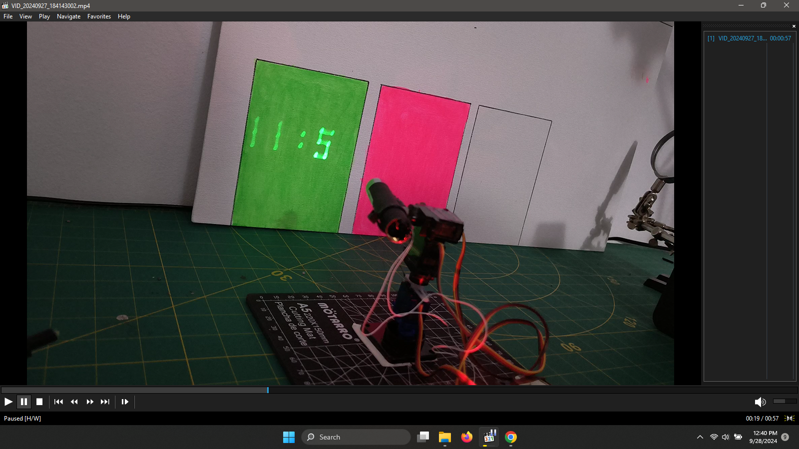 Clock With Laser Projector! - Visuino - Visual Development for Arduino