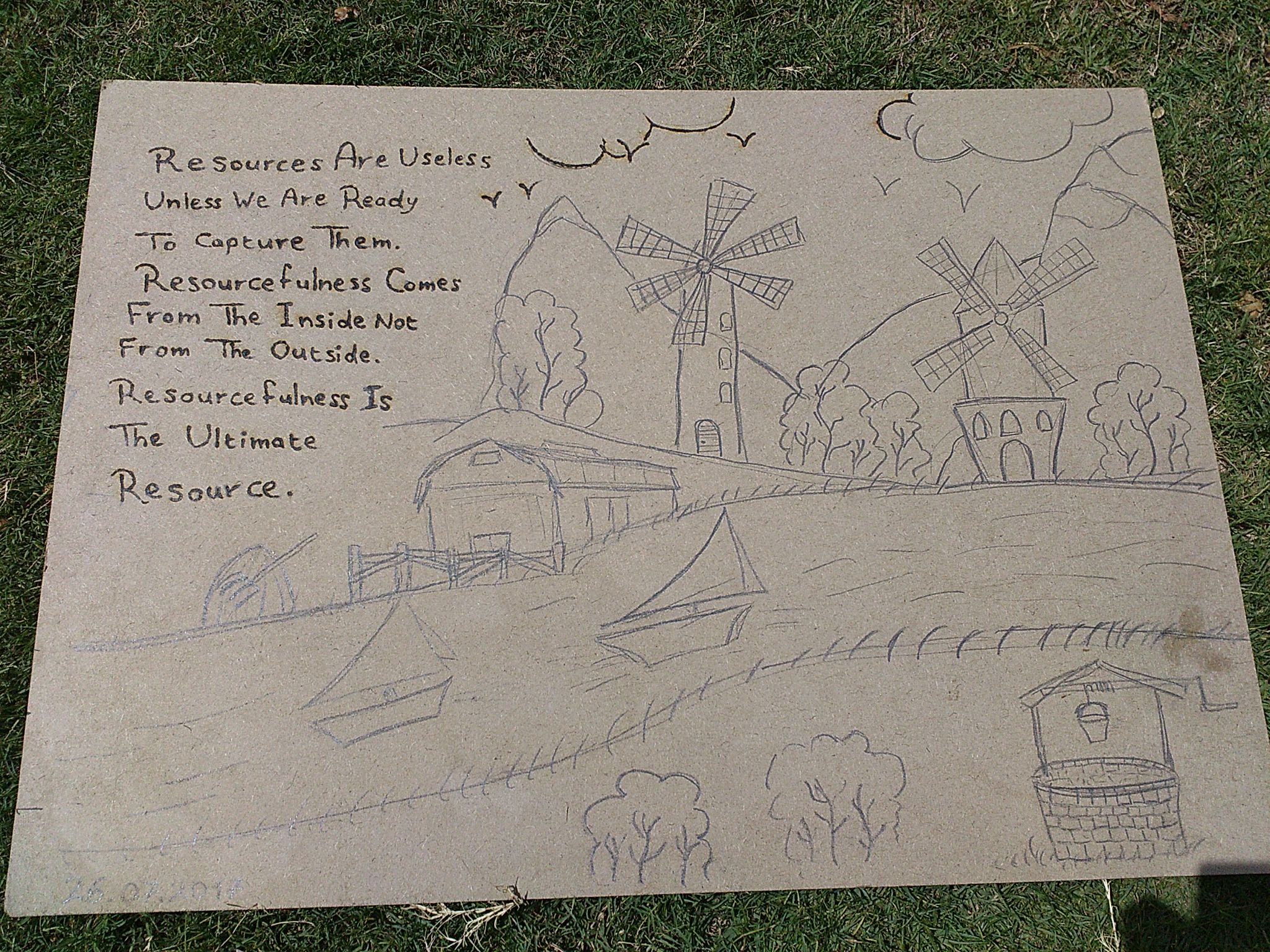 "Abundant Resources" - My Solar Pyrography Art : 4 Steps - Instructables