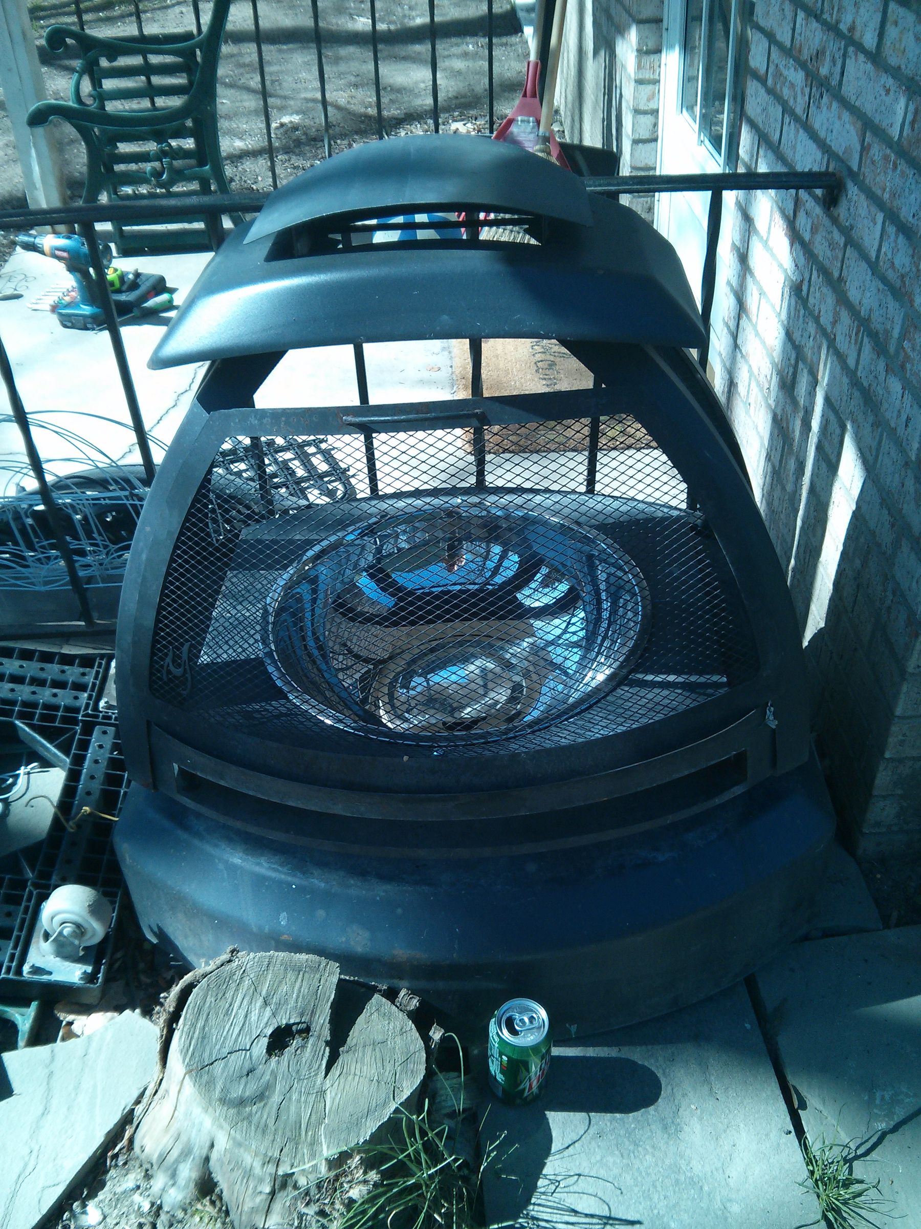 Propane Fire Pit From Copper Fittings and a Flower Pot : 8 Steps (with ...