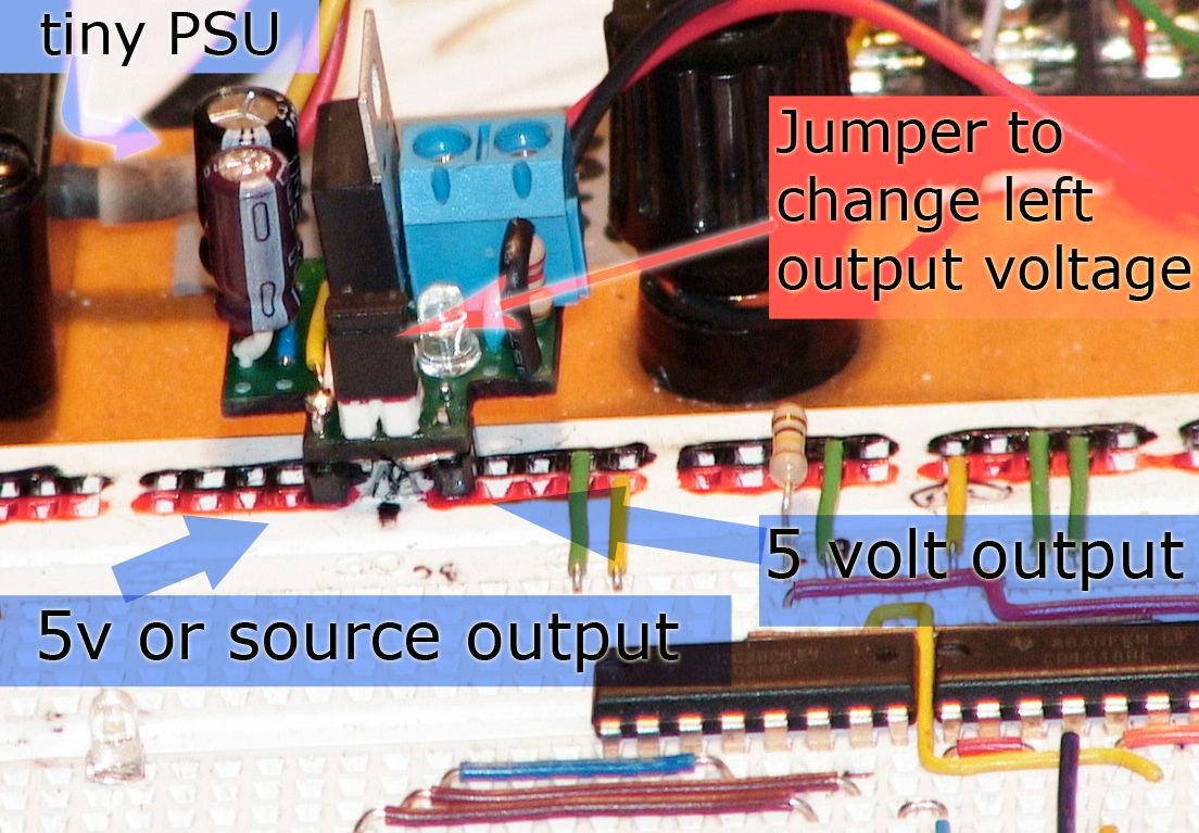 Tiny Breadboard 5v PSU (with Two Output Modes) : 5 Steps - Instructables