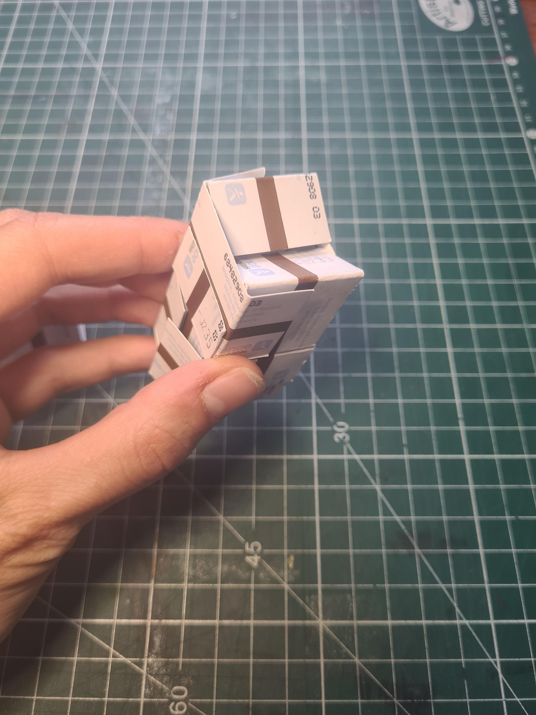 Menger's Cube Cardboard Lampshade Made From Metro Tickets : 9 Steps (with Pictures) - Instructables