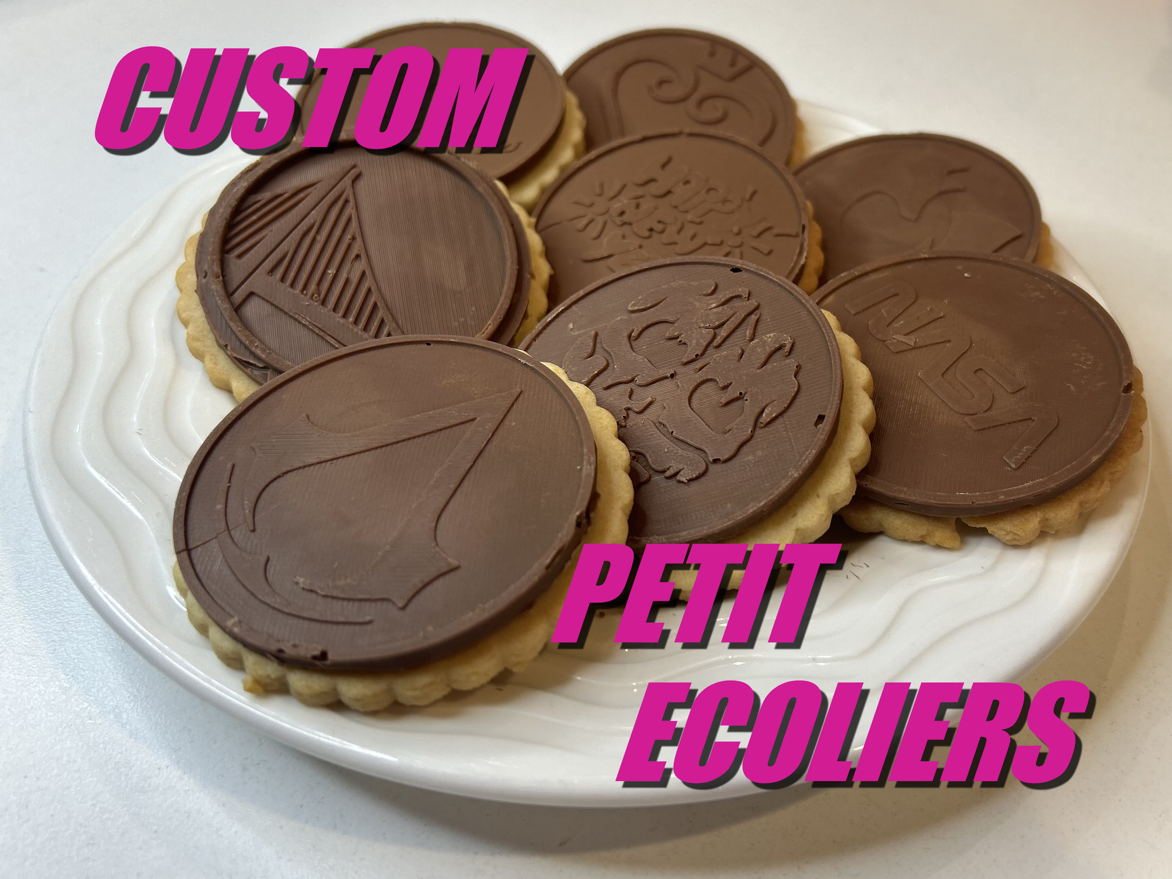 Custom Chocolate Cookies, Using Silicon, 3D Printing, Fusion 360 and ...