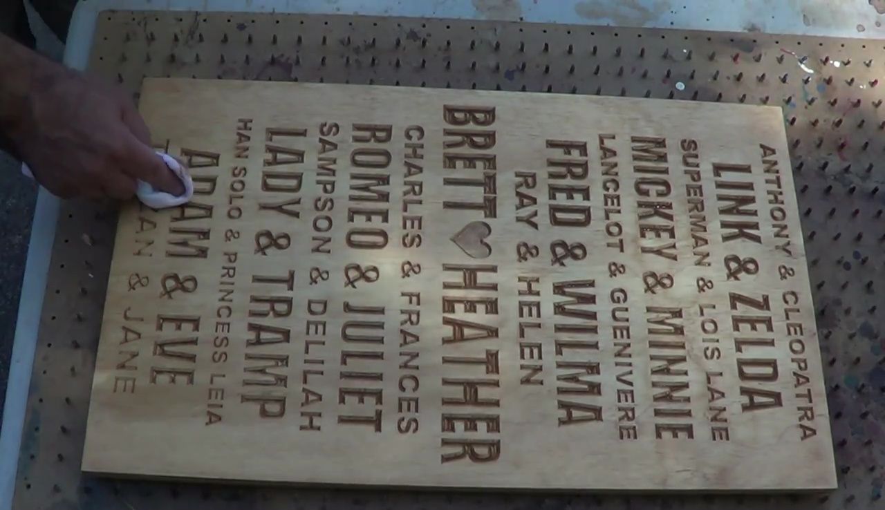 CNC Wedding Names Sign : 10 Steps (with Pictures) - Instructables