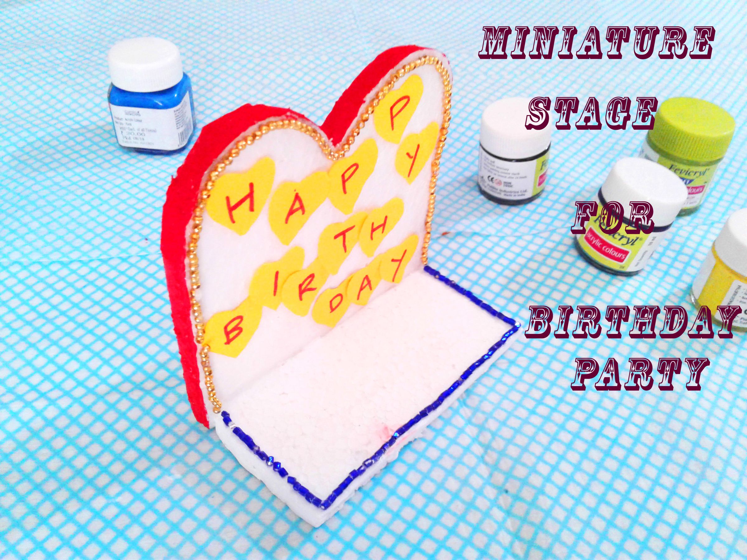 Simple Miniature Stage for Birthday Party : 7 Steps - Instructables
