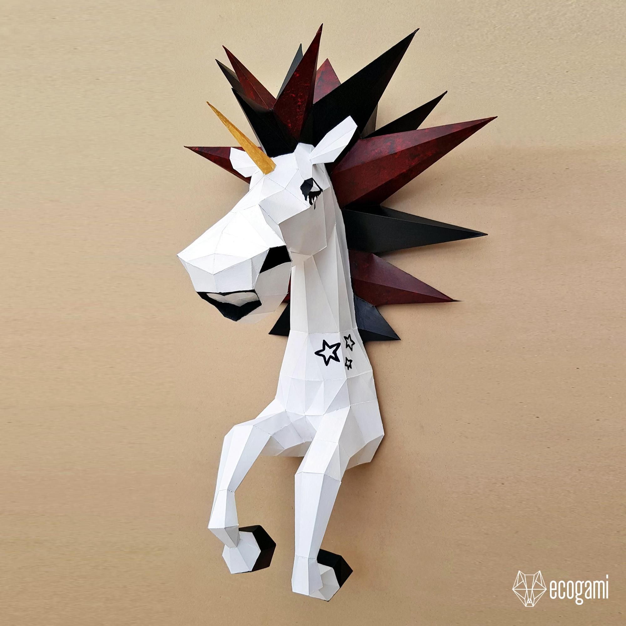 DIY Papercraft - Funny Unicorn PDF Template : 6 Steps - Instructables