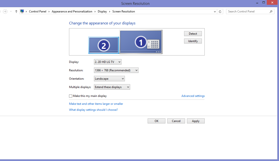 Setting Up a Dual Monitor Display in Windows 8.1 : 8 Steps - Instructables