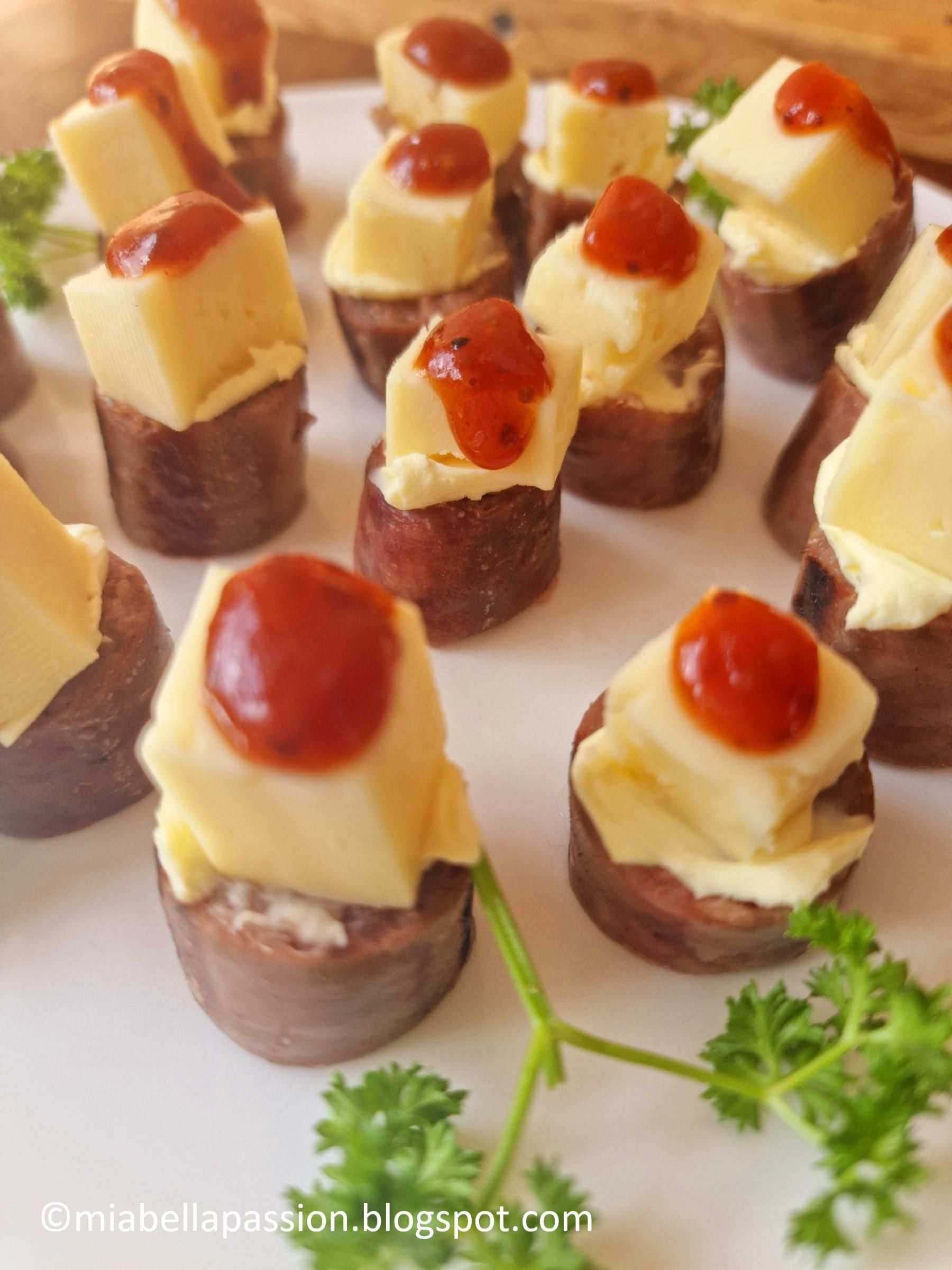 Sausage Two Cheese Canapes : 3 Steps (with Pictures) - Instructables
