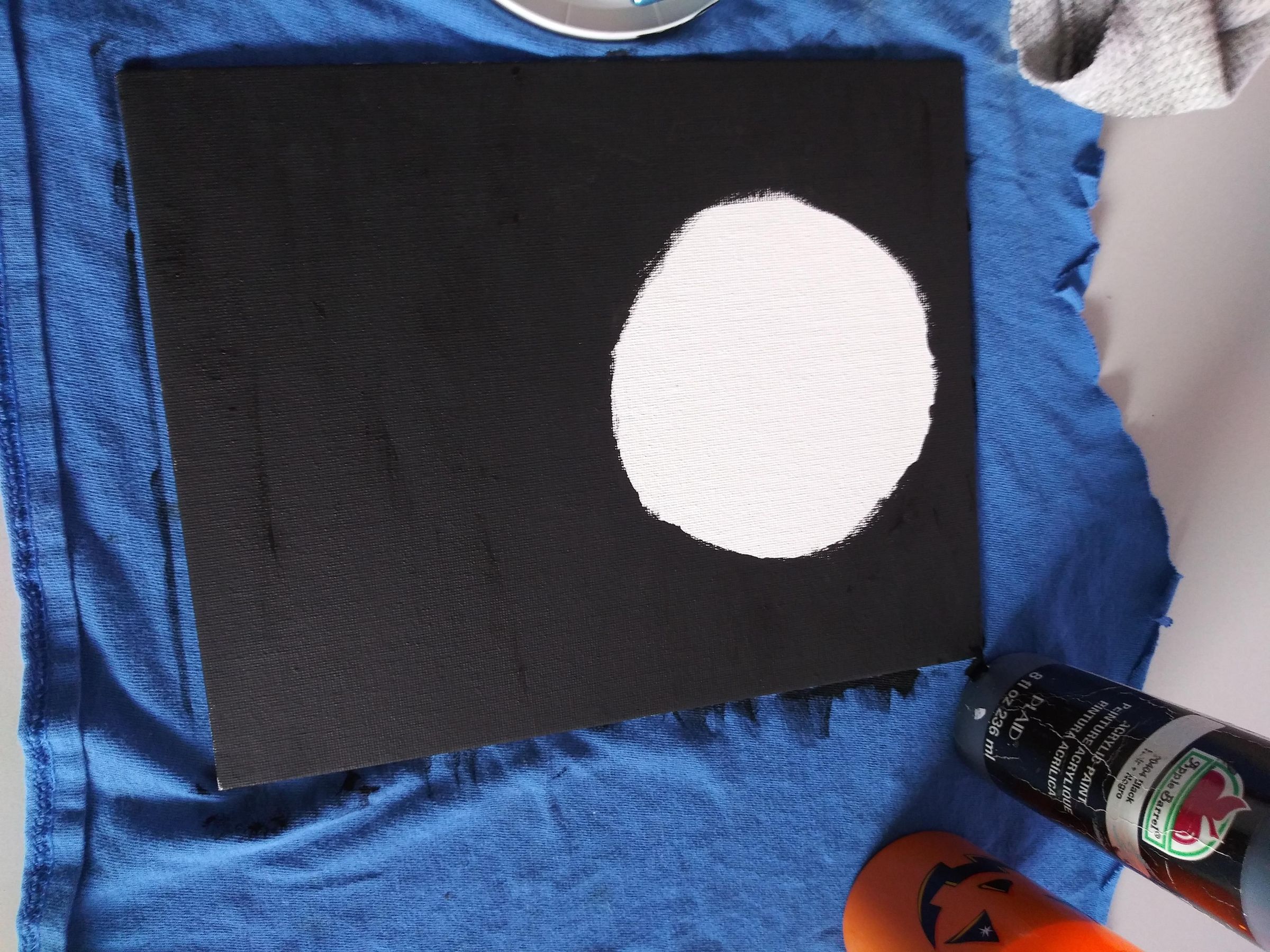 Melting Rainbow Moon Painting Tutorial : 4 Steps - Instructables