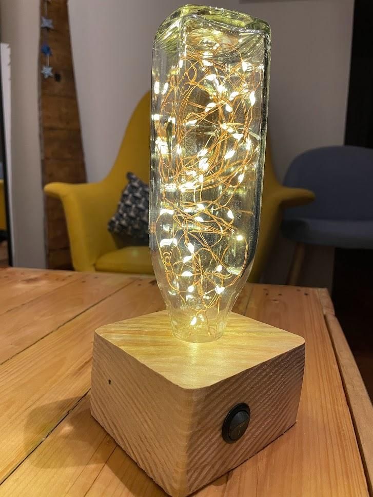 Glass & Pine Lamp : 5 Steps (with Pictures) - Instructables