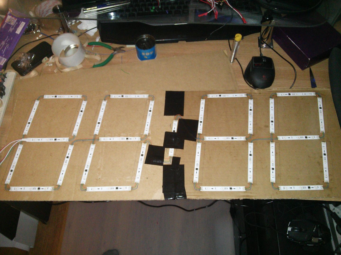 Big, Auto Dim, Room Clock (using Arduino and WS2811) : 10 Steps (with ...