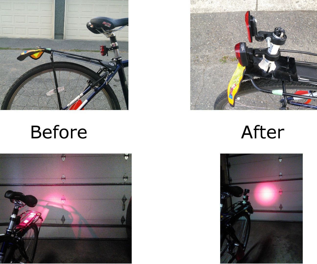 How to Mount Seat Post Bike Lights to a Pannier Rack : 7 Steps ...