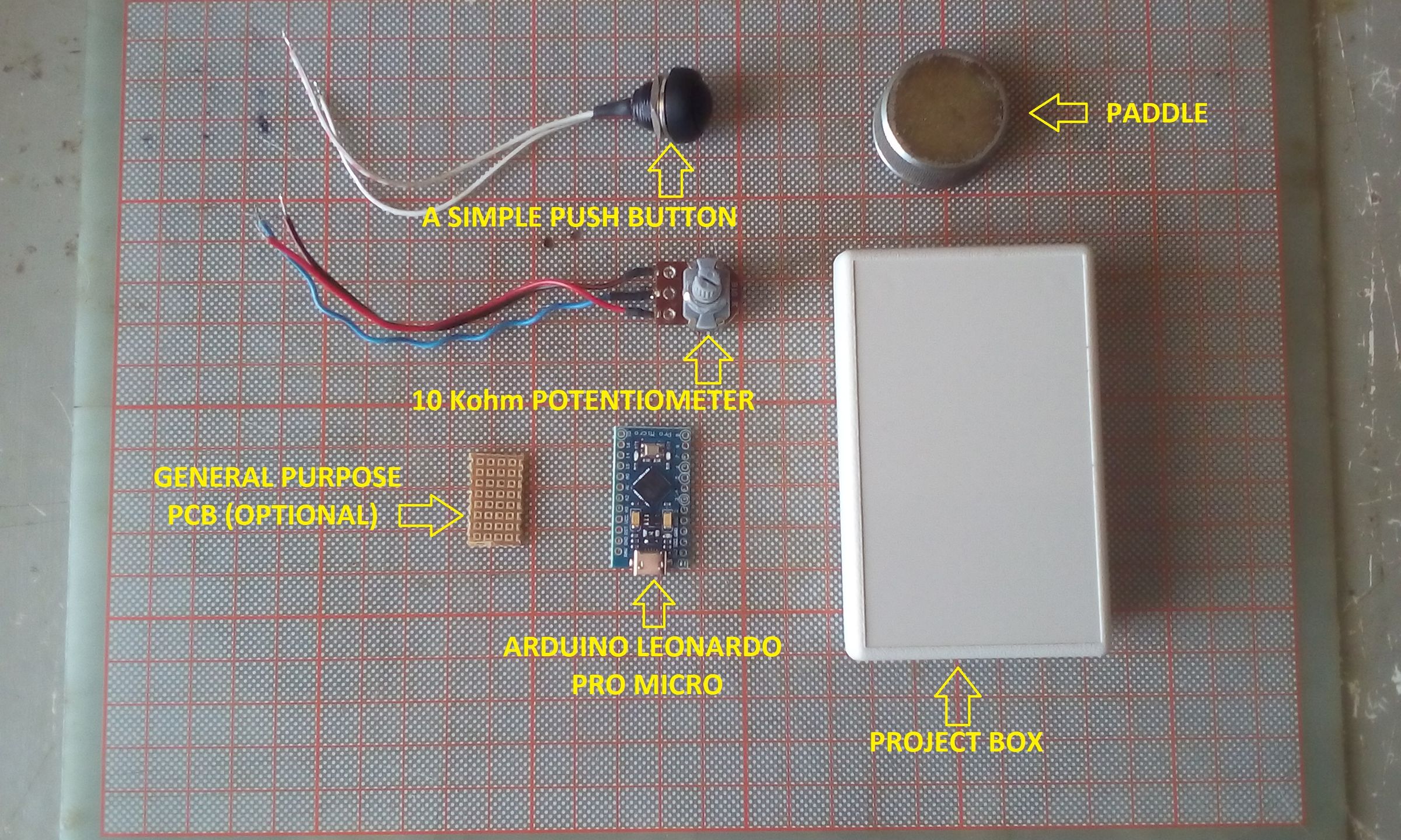 Atari Like USB Paddle Using Arduino Leonardo : 4 Steps - Instructables