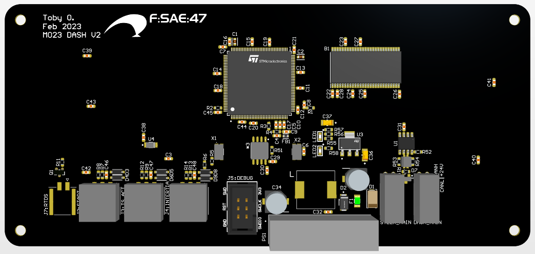 STM Based FSAE Dashboard | Macgregor Jones | Hackaday.io