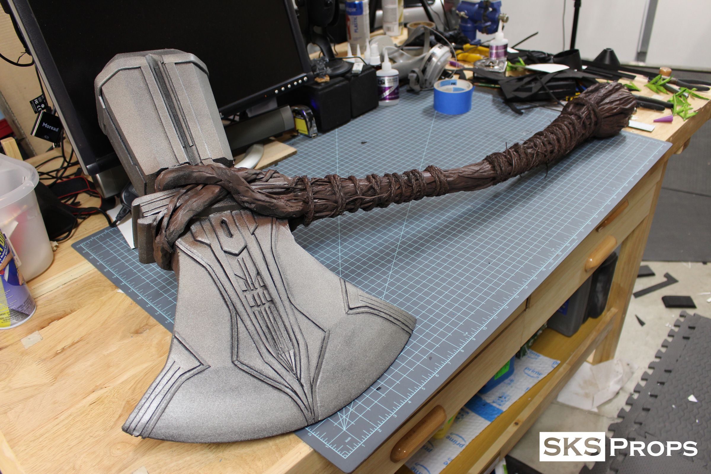 Thor's Stormbreaker Foam Cosplay Weapon - SKS Props : 11 Steps (with ...