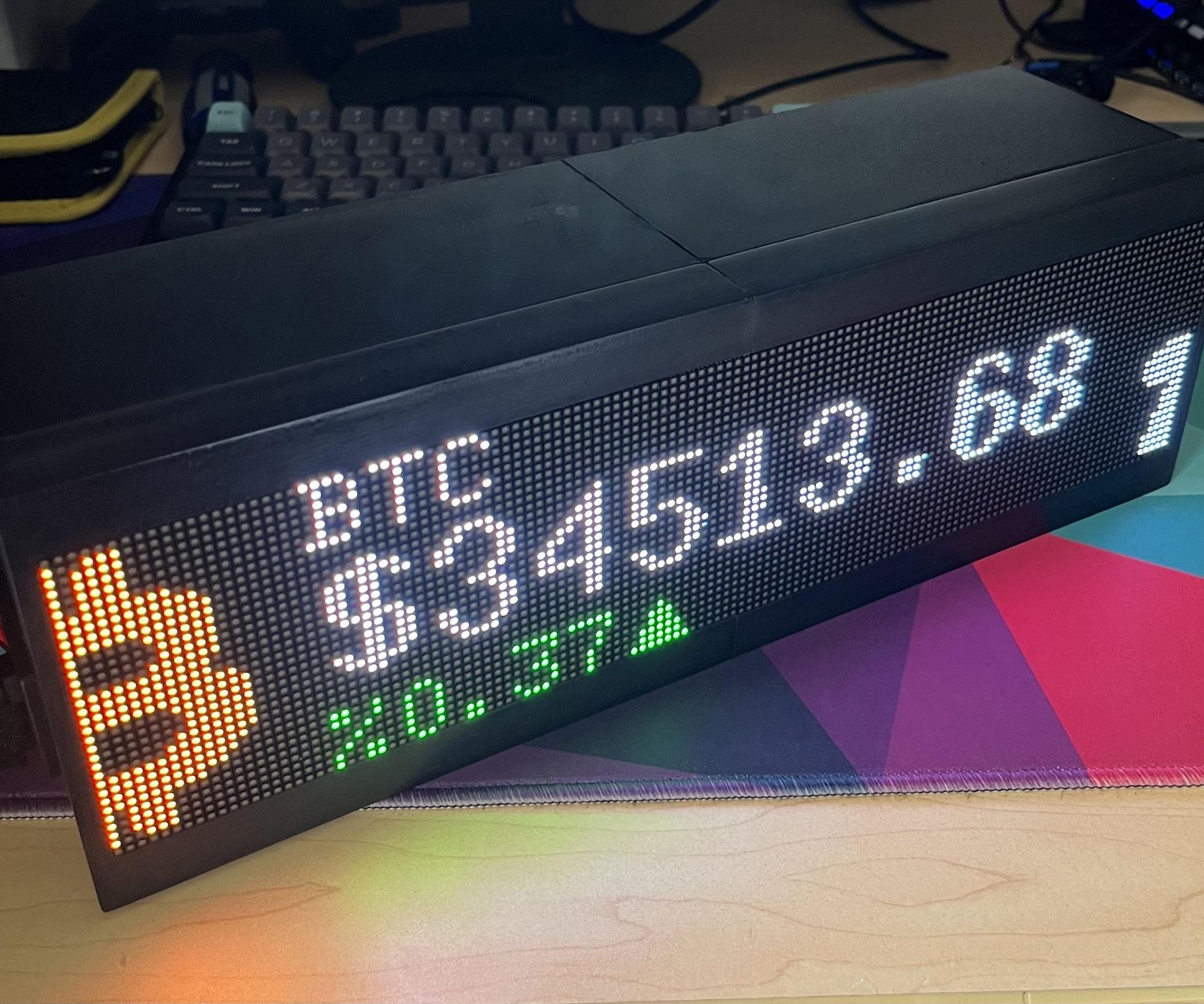 Cryptocurrency and Stock Price Ticker : 10 Steps (with Pictures ...