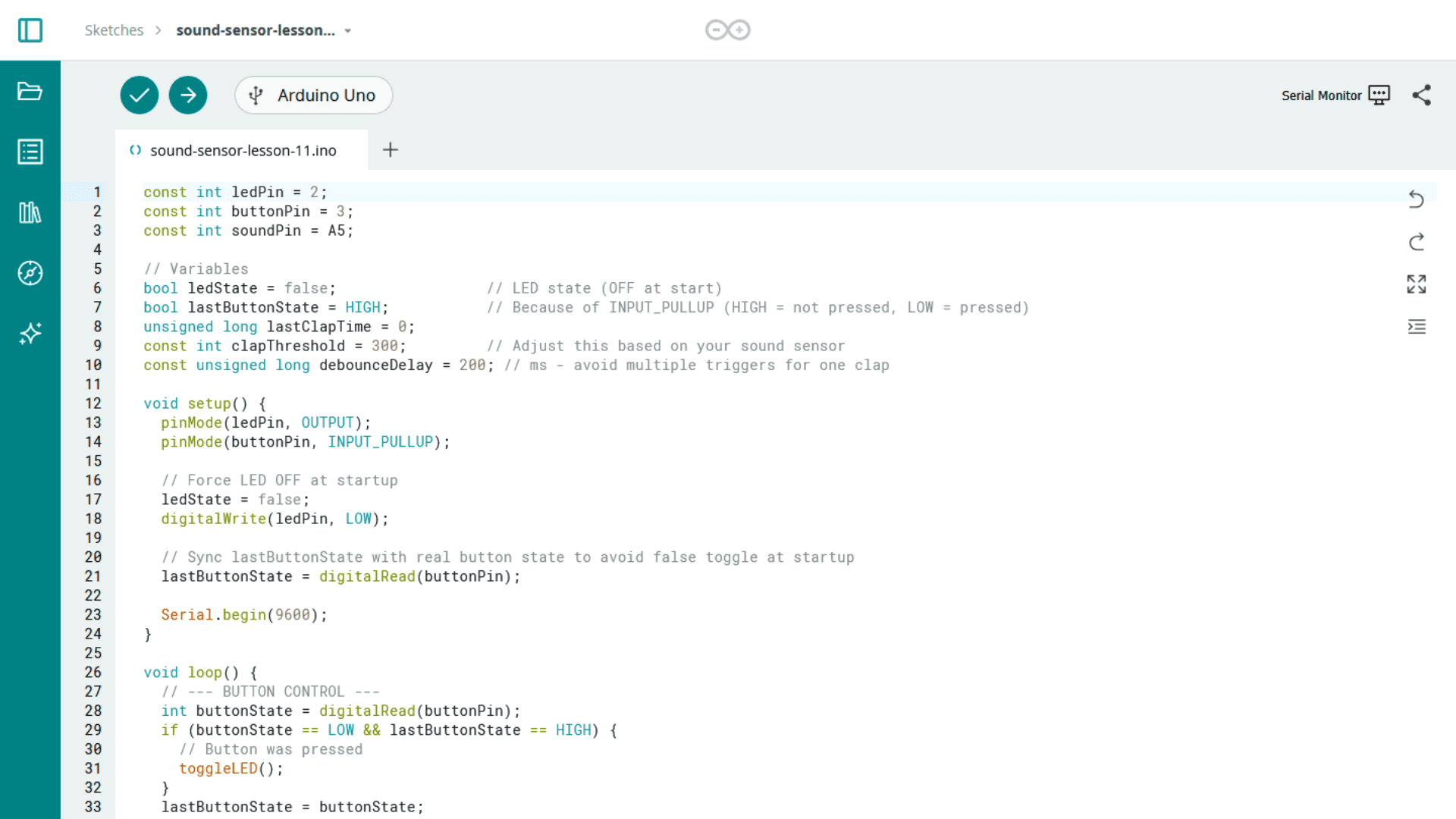 How to Use Sound Sensors With Arduino - Lesson #11 : 8 Steps ...