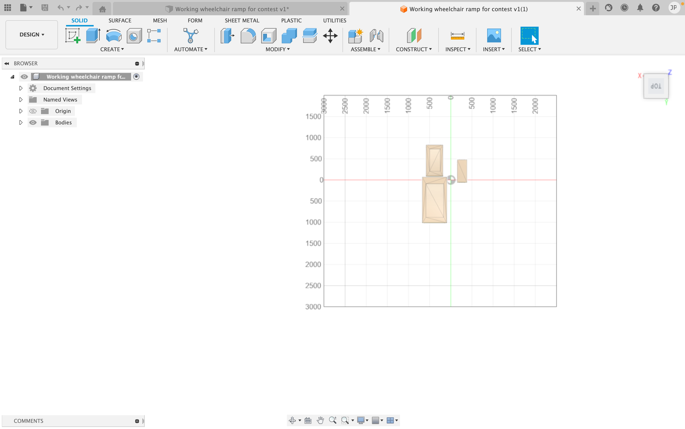 This a Fully 3d Printed Portable/height Adjustable Wheel Chair Ramp ...
