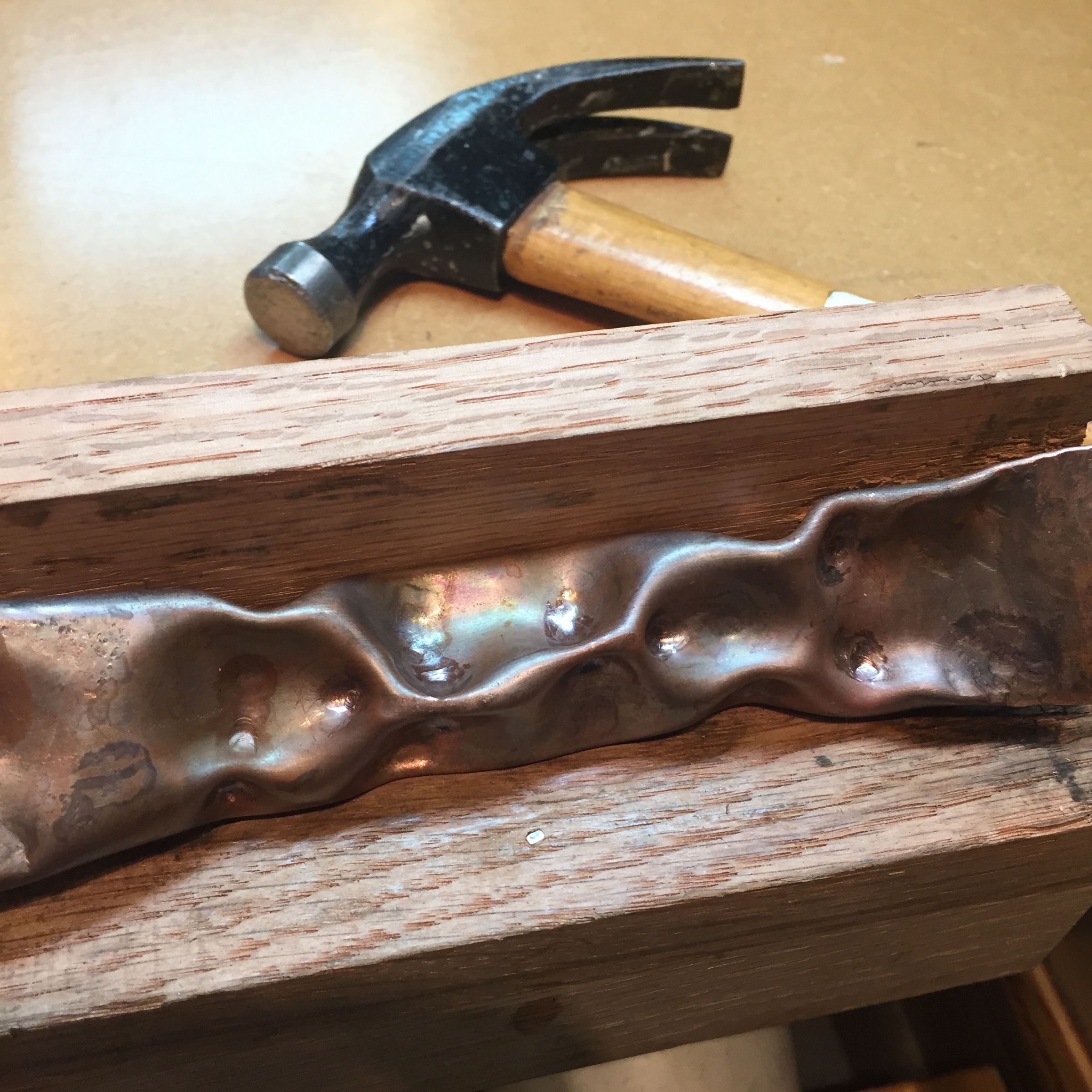 Forged Repurposed Copper Pipe Cuff : 6 Steps (with Pictures ...