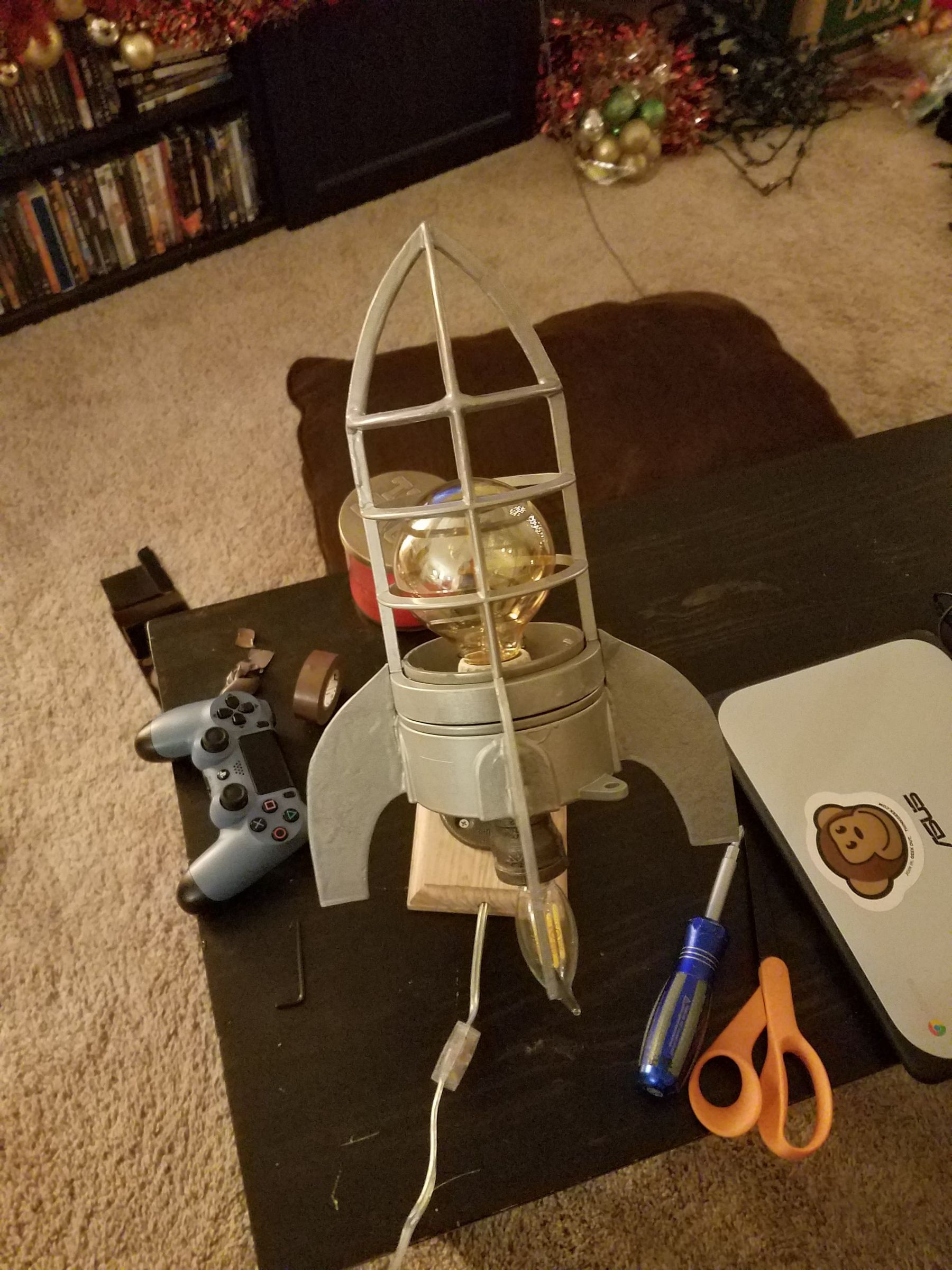 Rocket Lamp - DIY : 5 Steps (with Pictures) - Instructables