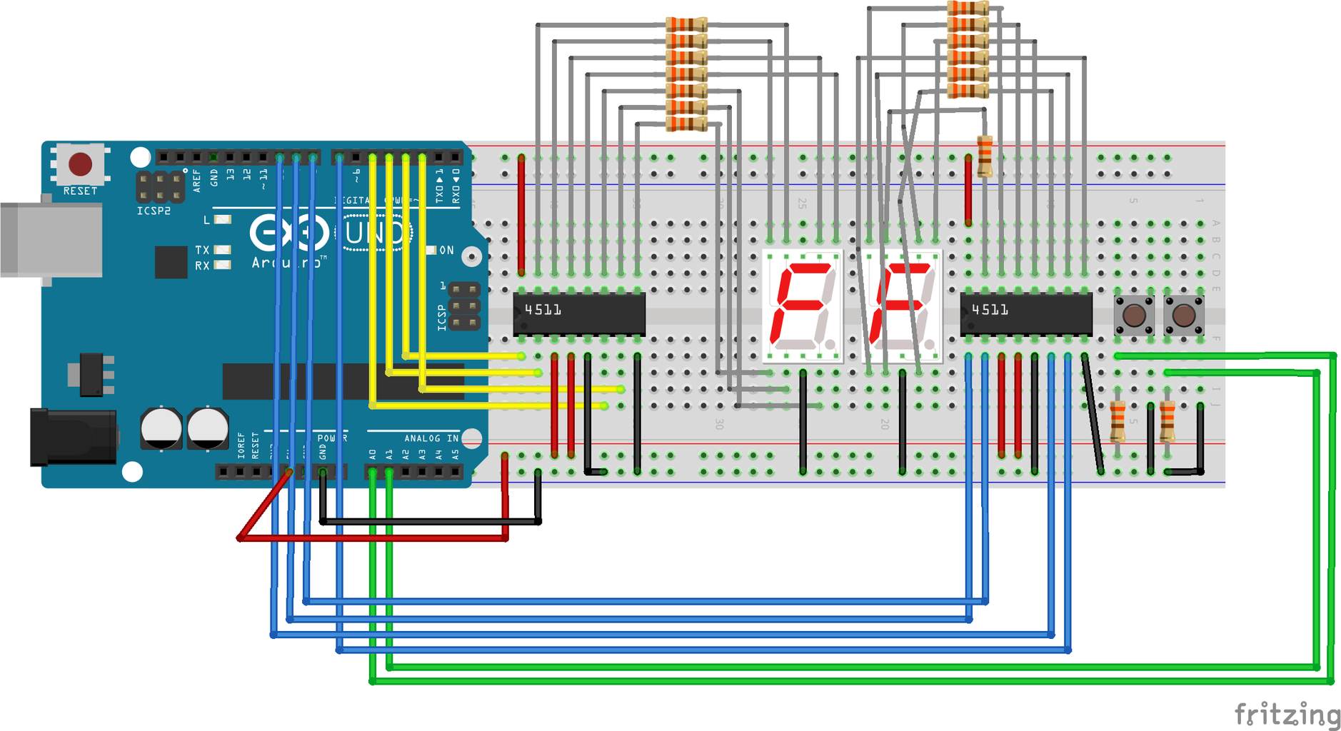 Electronic Scoreboard With Arduino 4 Steps Instructables