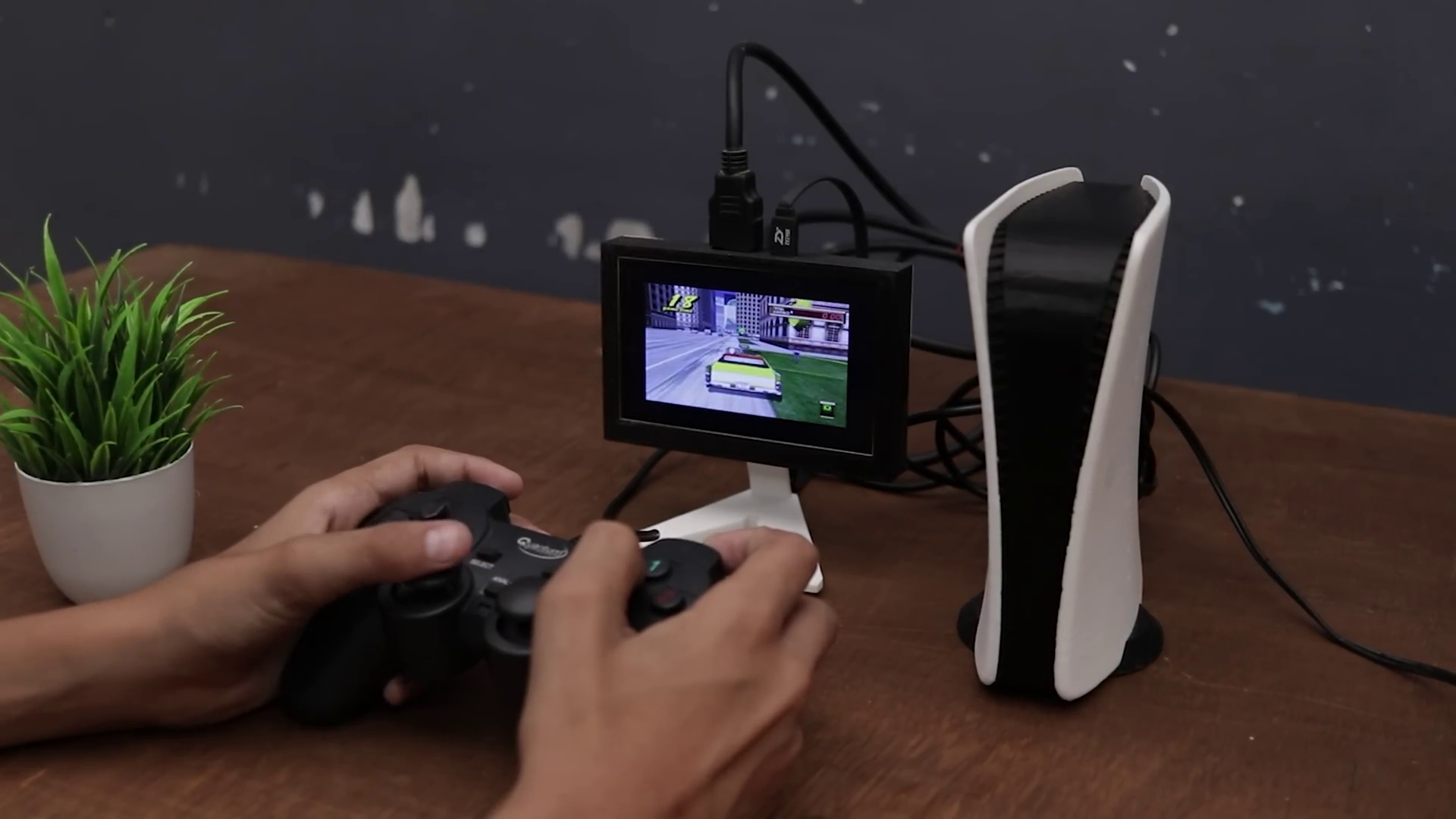Pi Station Gaming Console With 3D Printed Tiny Play Station 5 Case : 9 ...