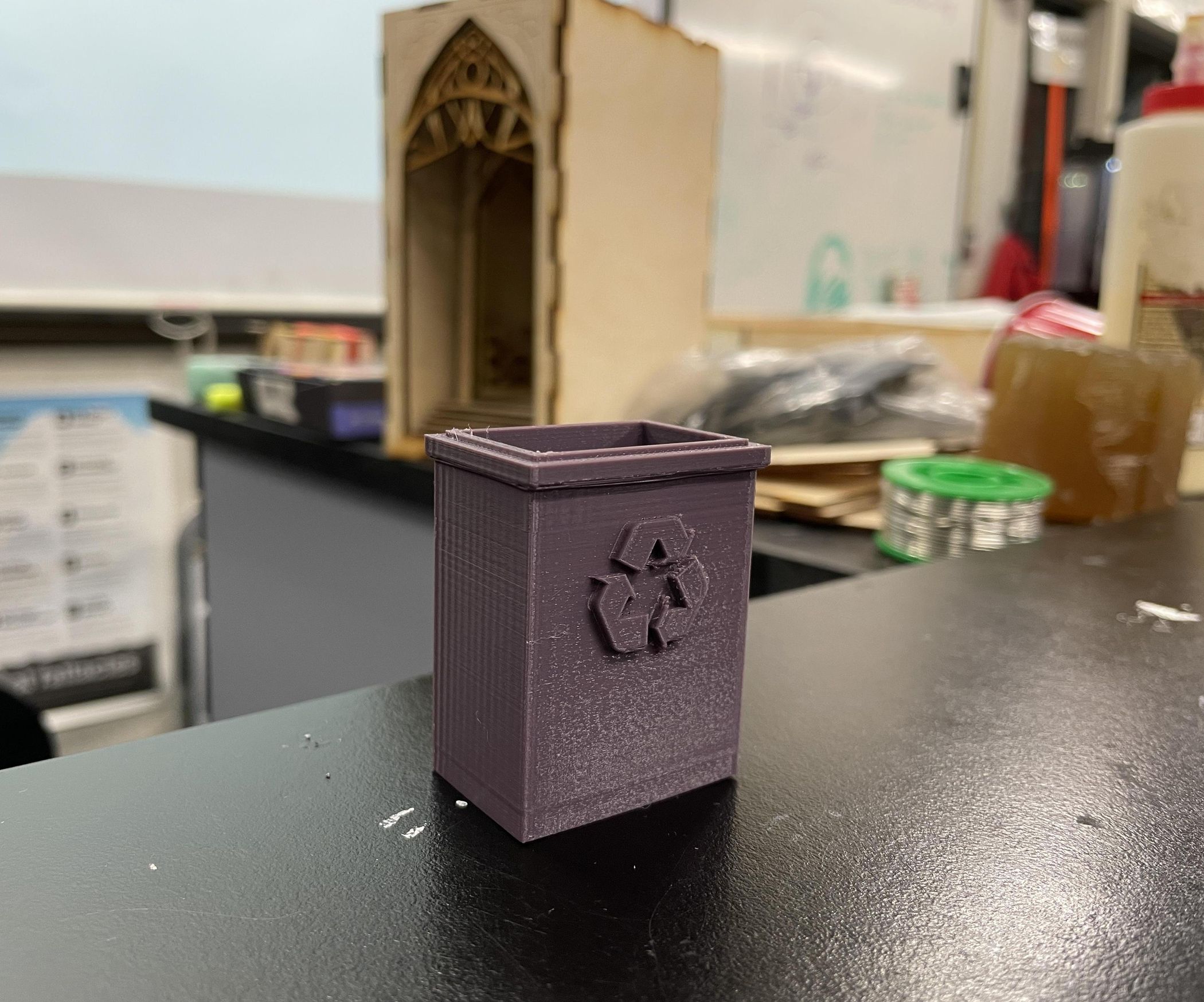 3D Printed Recycling Bin (For Me to Learn the Basic Process of 3D ...