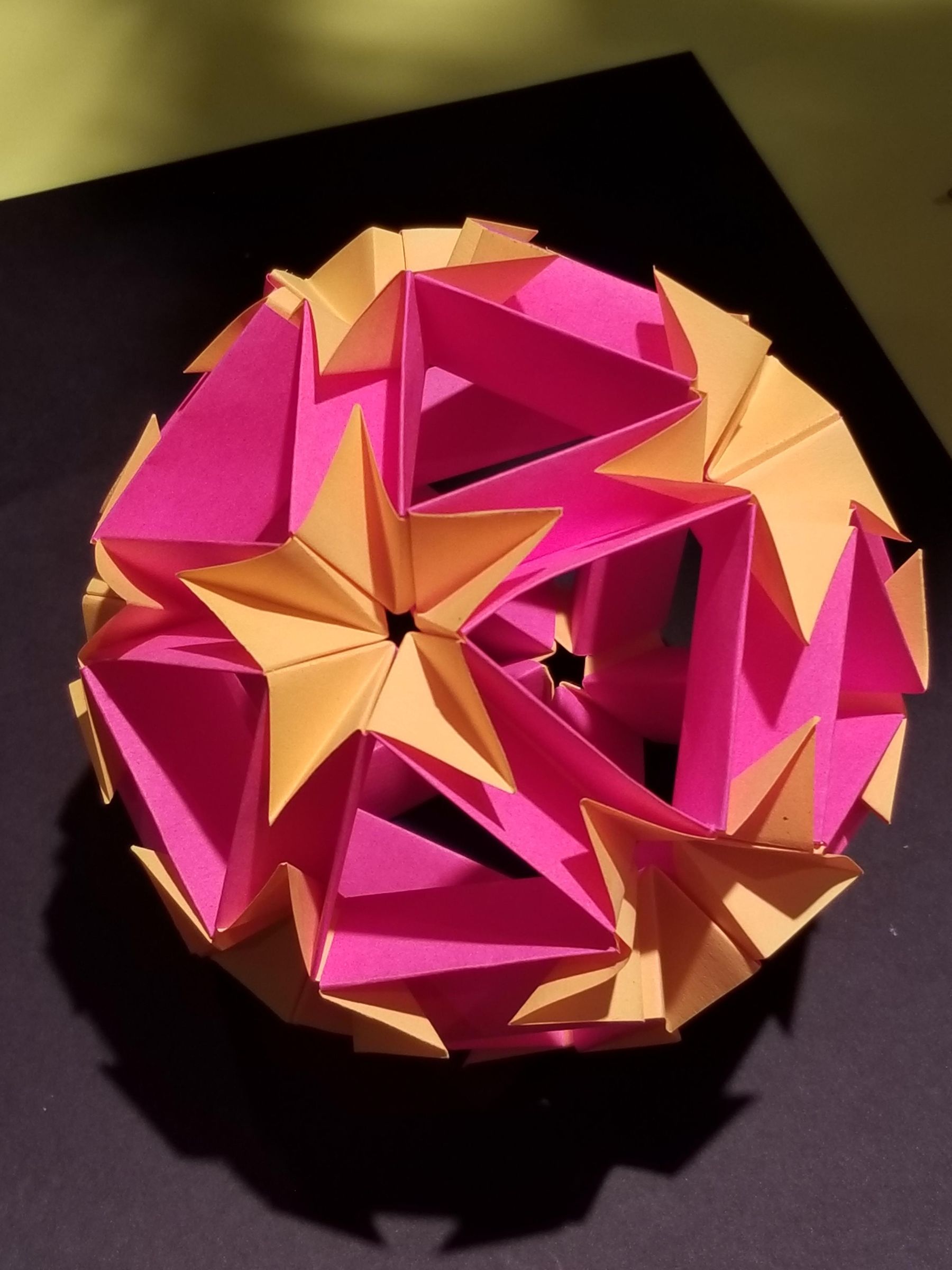 Flower Origami Ball With Sticky Notes : 6 Steps (with Pictures ...