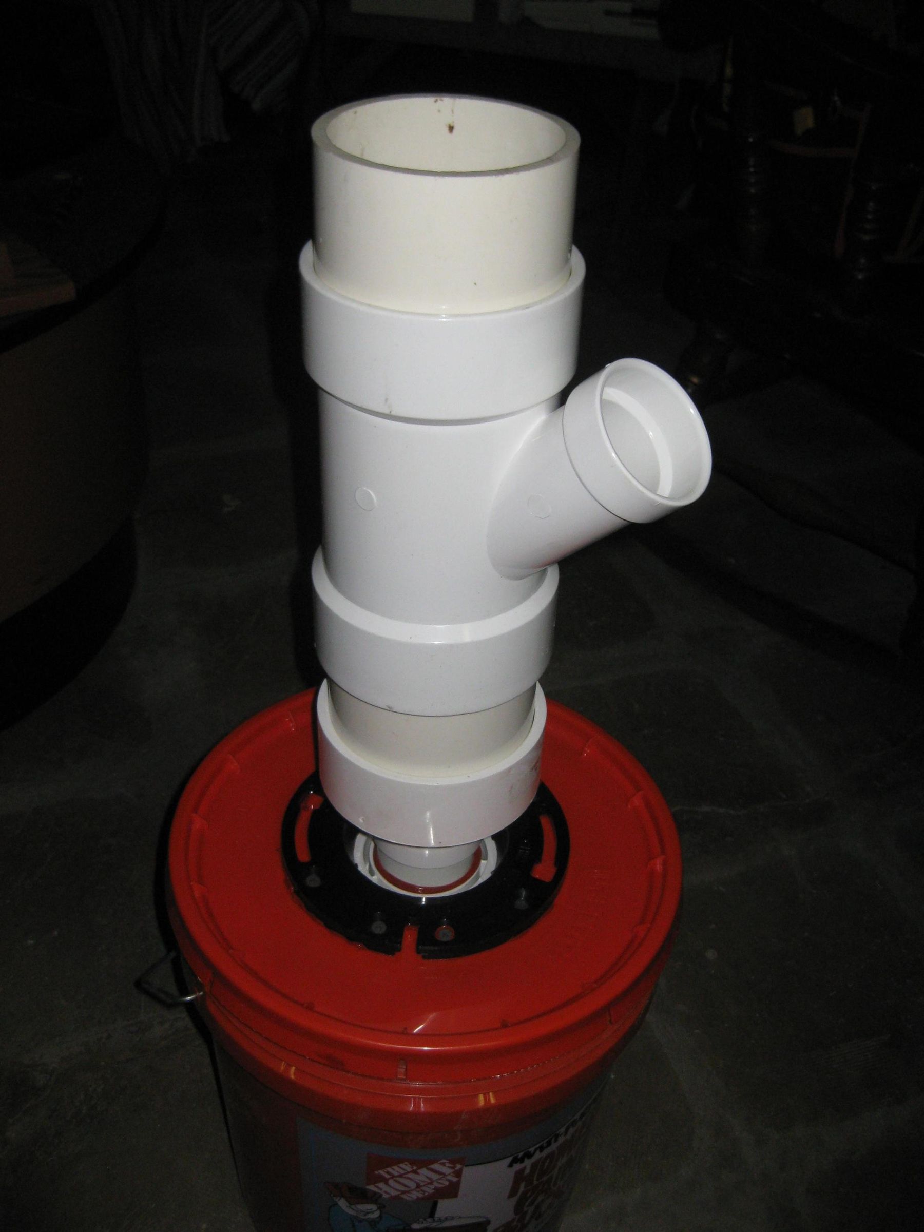 Diy Cyclonic Dirt Seperator From Pvc Bits and a Bucket : 5 Steps ...