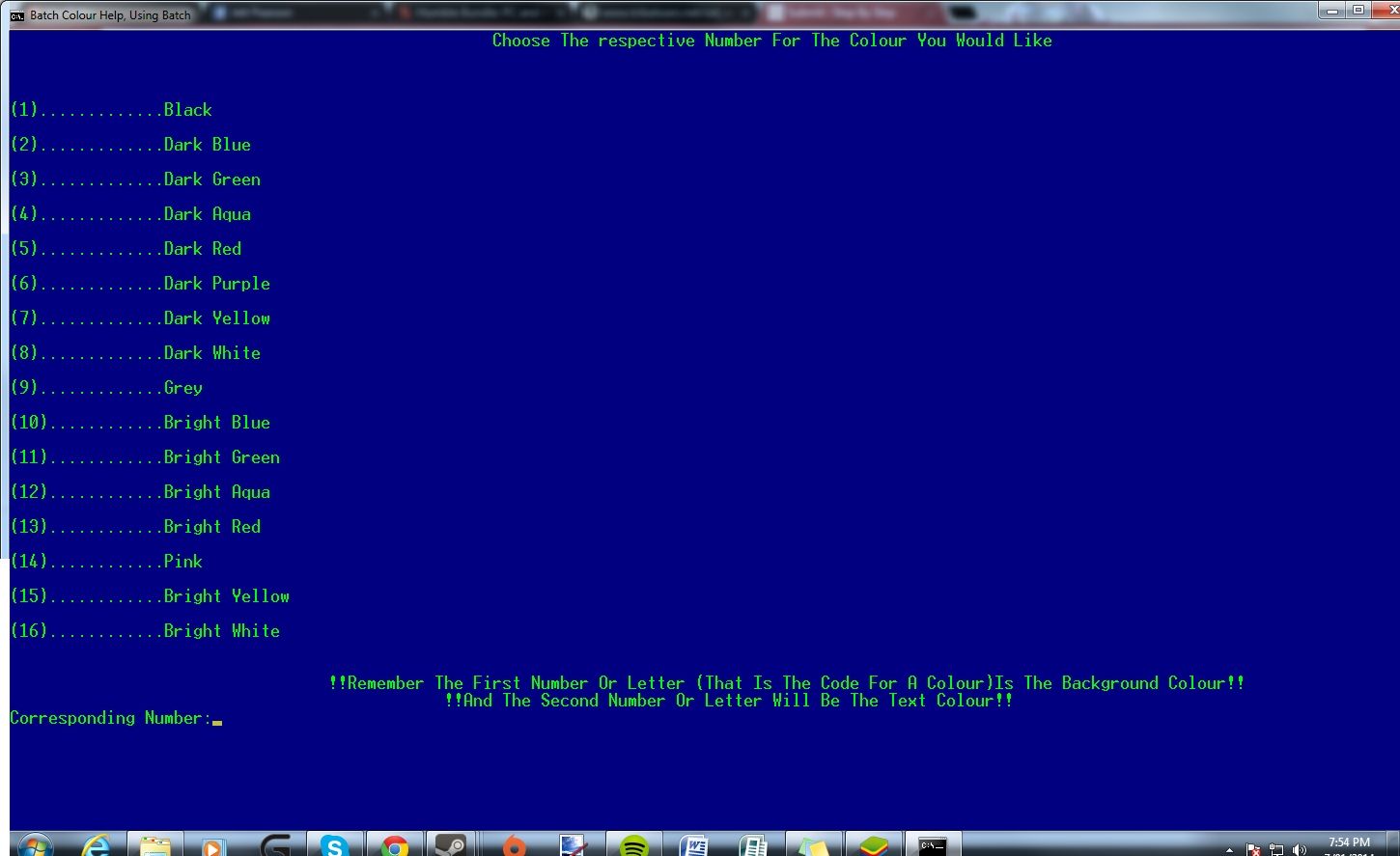 Batch Colours, Using Batch - Instructables