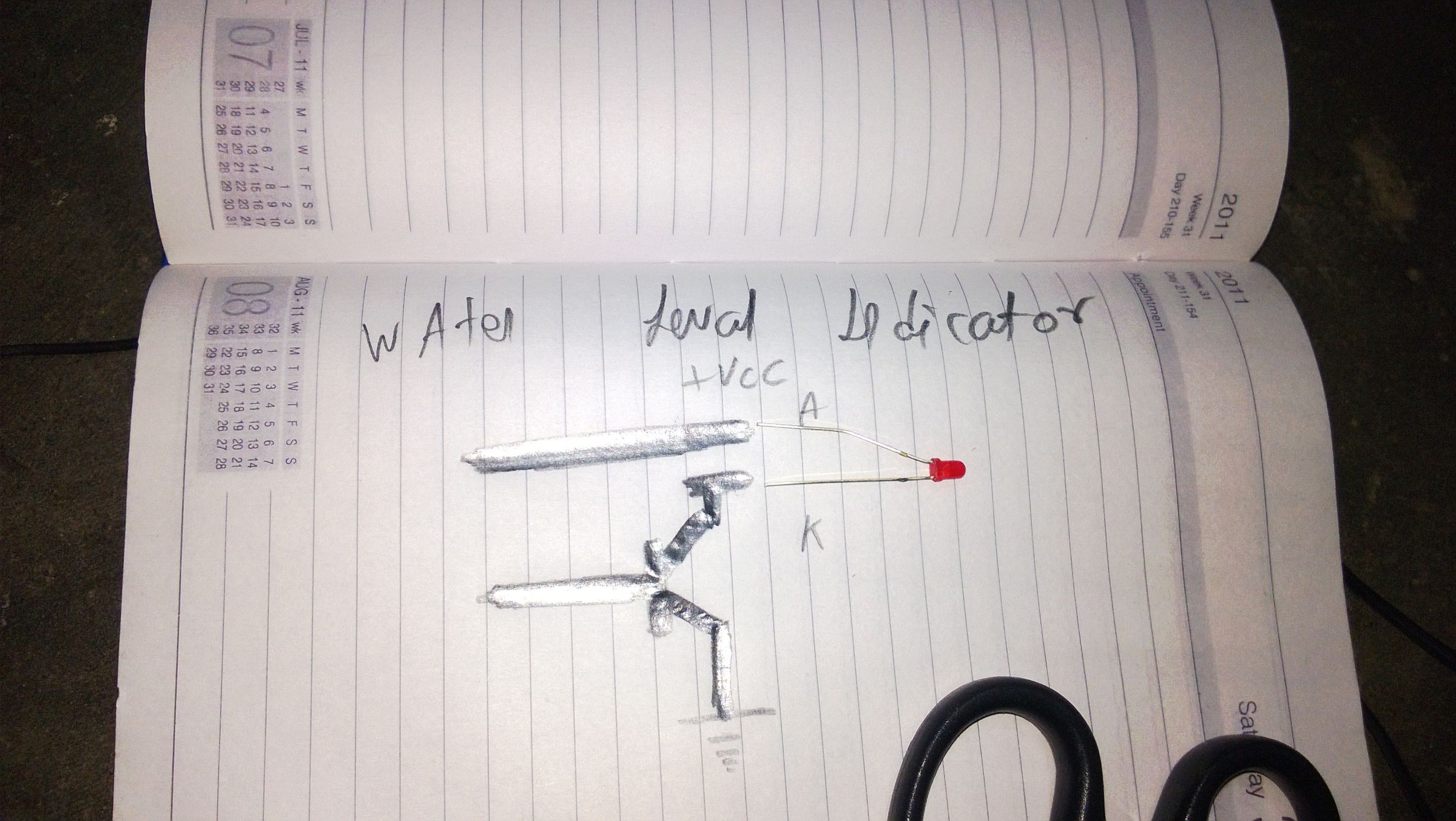 Paper Water Level Indicator Circuit With Paper Transistor : 7 Steps ...