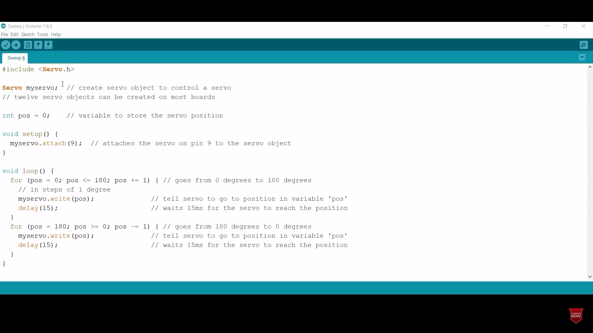 Arduino Tutorial - Servo Motor Control With Arduino : 5 Steps ...
