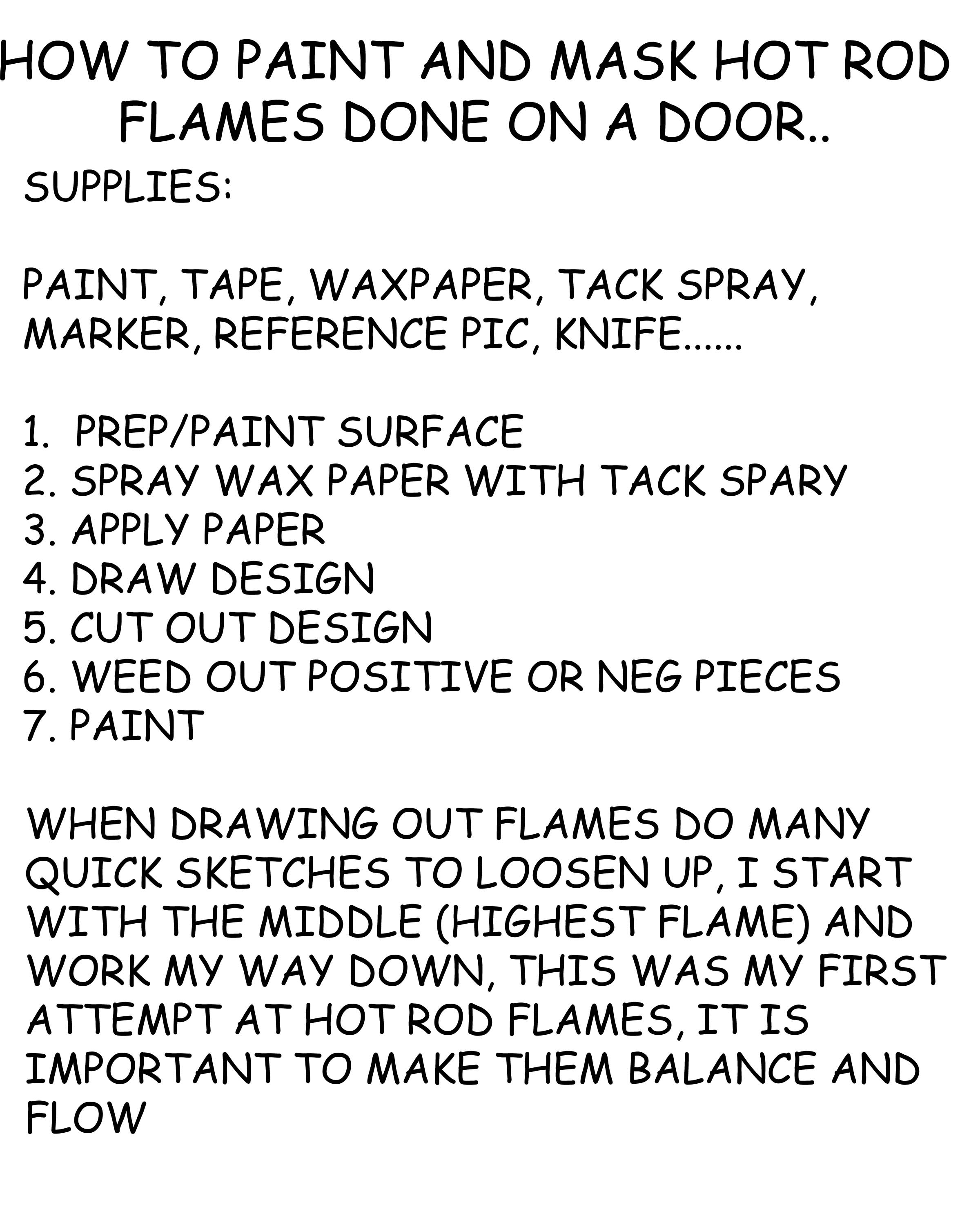 Hot Rod Flames Drawing