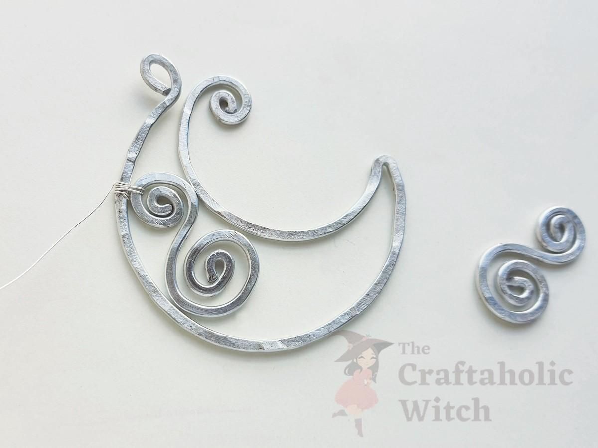 DIY Wire Wrapped Crescent Moon Pendant : 7 Steps (with Pictures ...