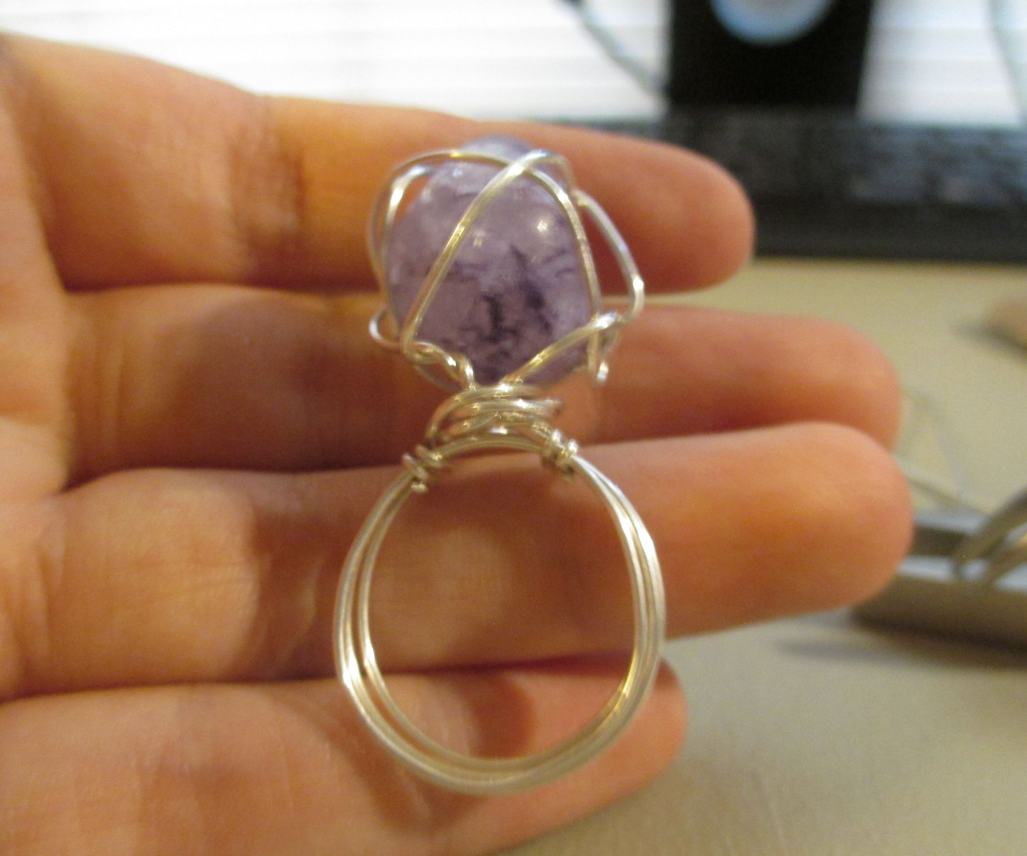 How to Wire Wrap a Crystal Ring : 11 Steps - Instructables