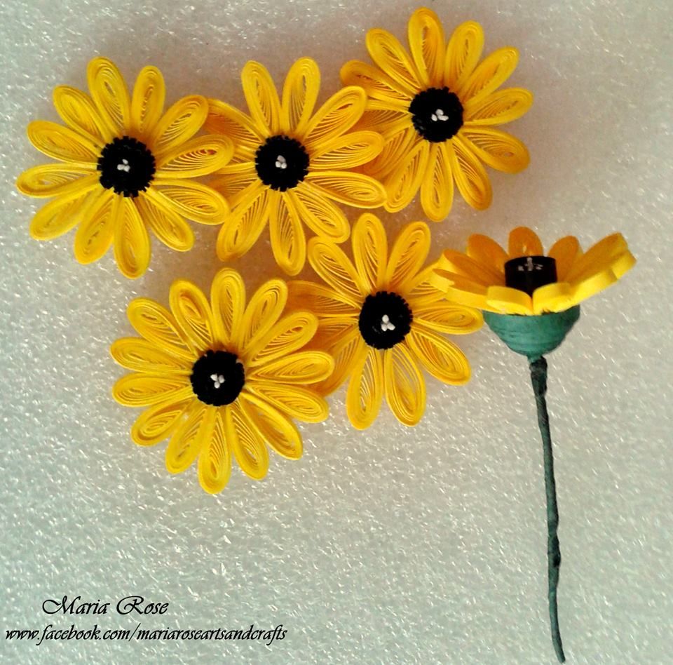 Paper Quilling 3d Flower Vase