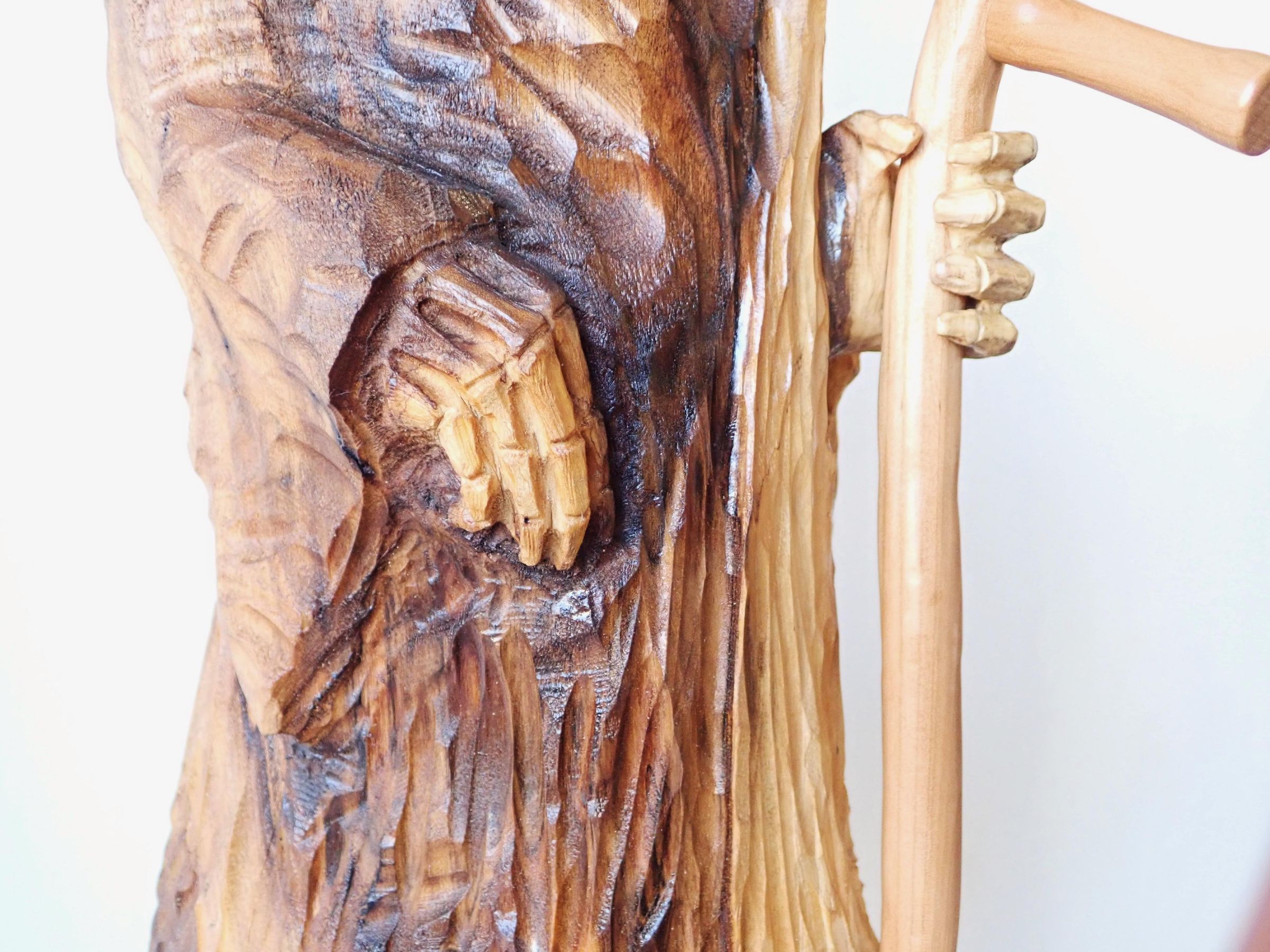 Grim Reaper Carved From a Walnut Log : 17 Steps (with Pictures ...