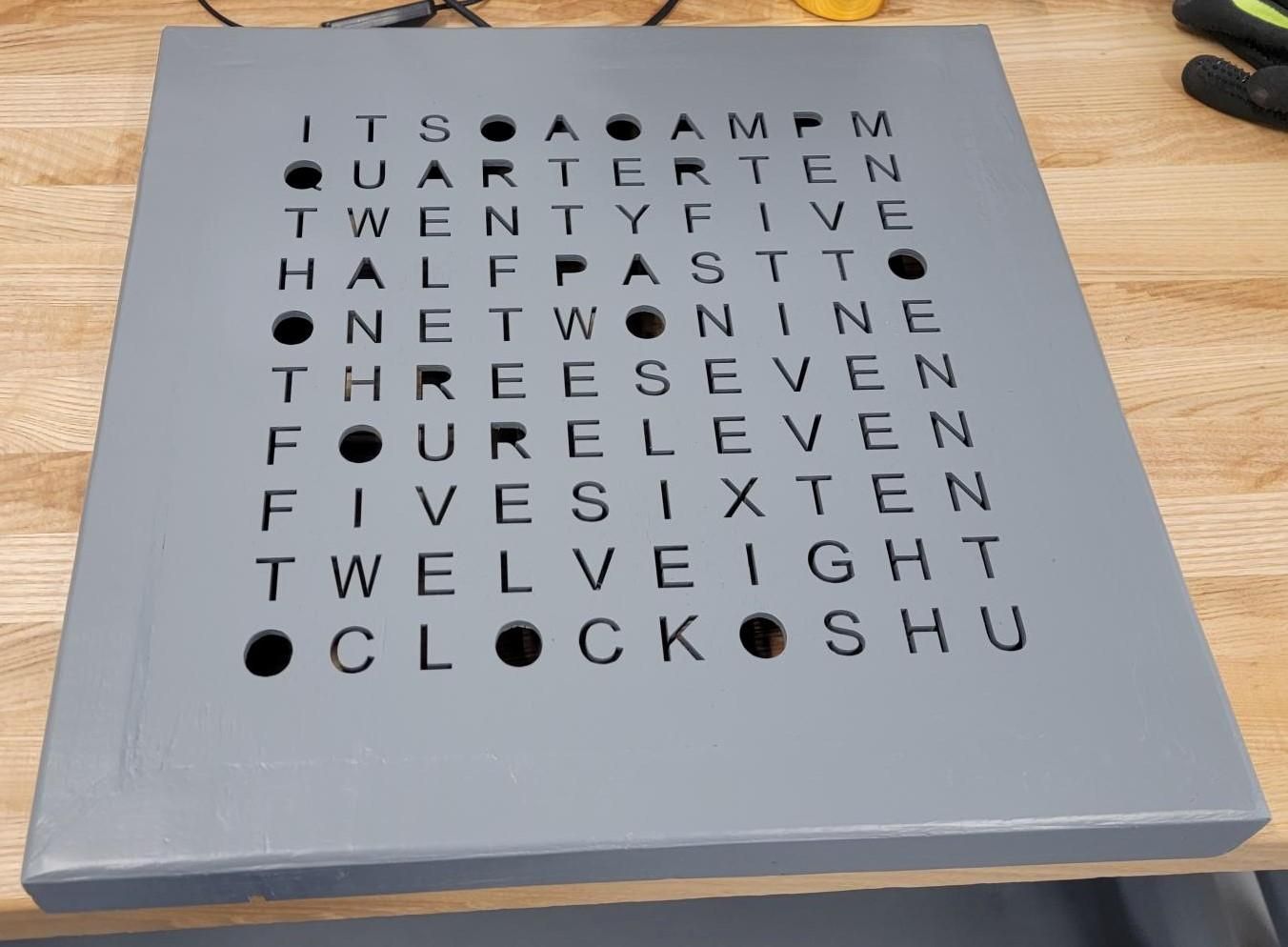 Homemade Word Clock : 9 Steps (with Pictures) - Instructables