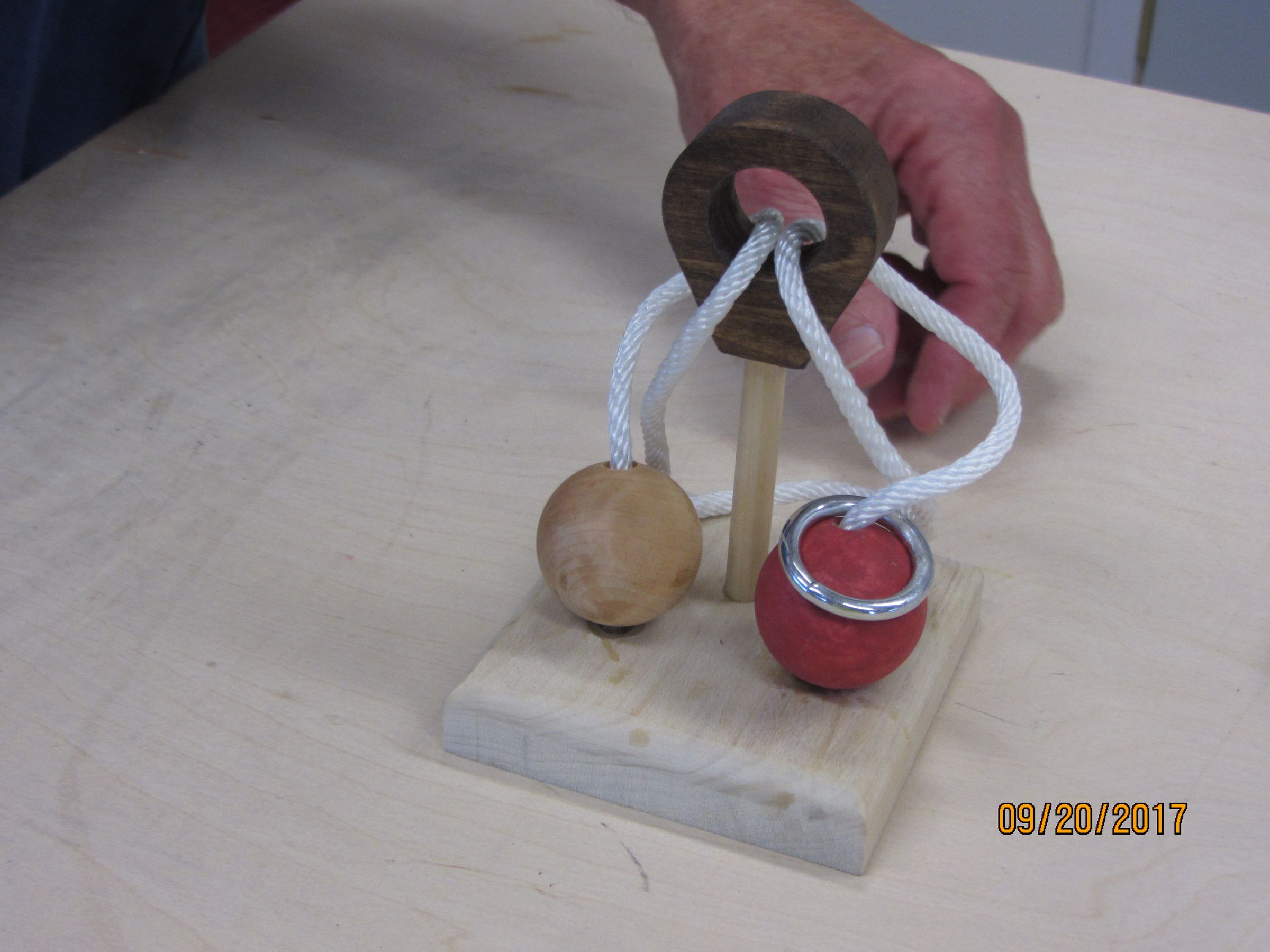 Wood Ball - Metal Ring Rope Puzzle : 16 Steps (with Pictures ...