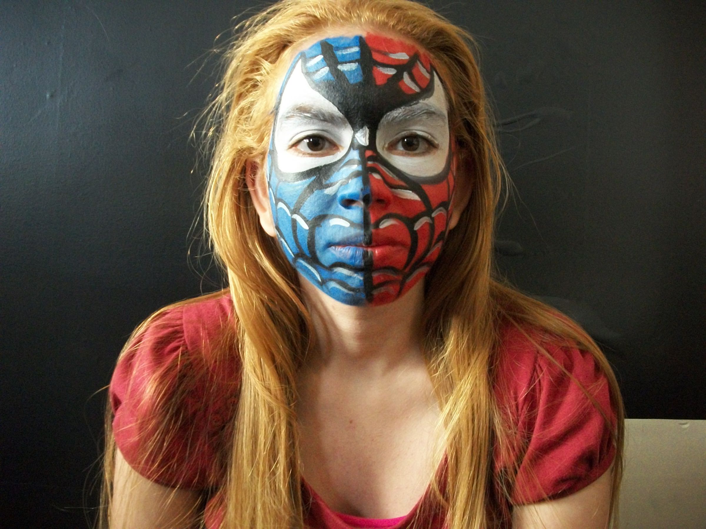 Venom Face Paint Tutorial