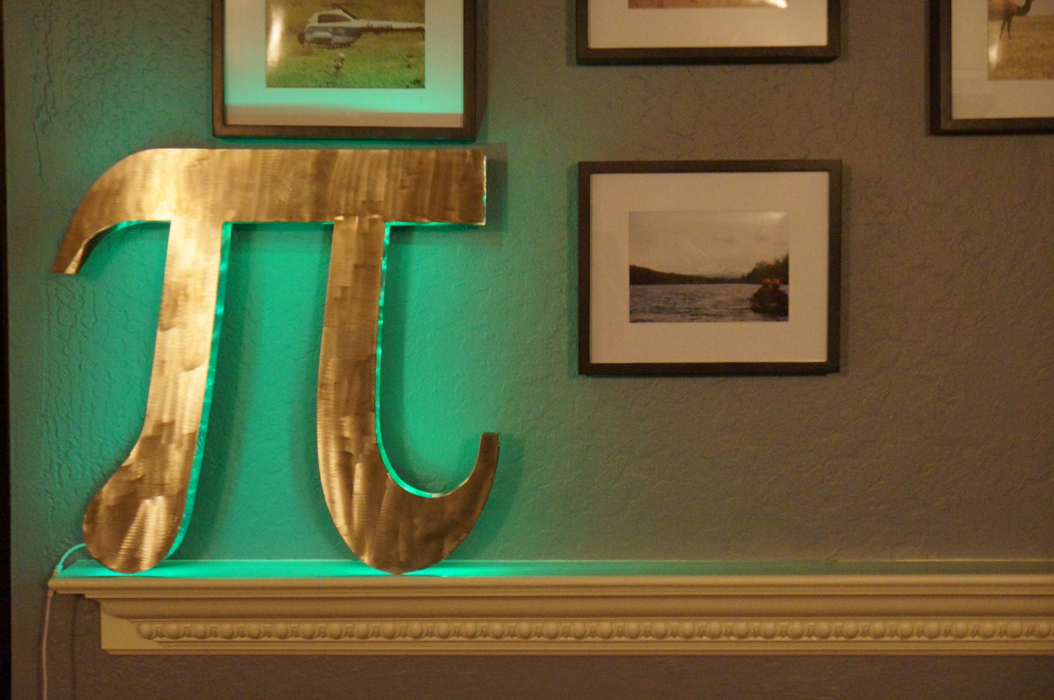 How to Make a Glowing Metal Sign (For Pi Day!) : 5 Steps (with Pictures ...