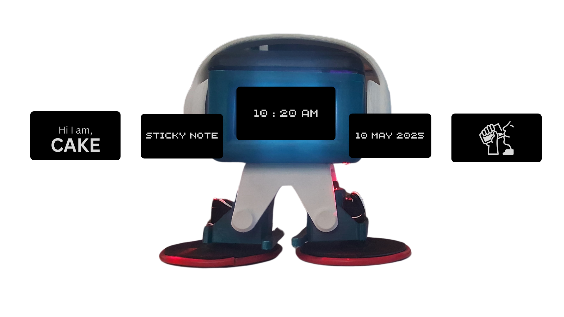 How to Build a Cute Desktop Companion Robot (That Moves, Blinks & Talks ...