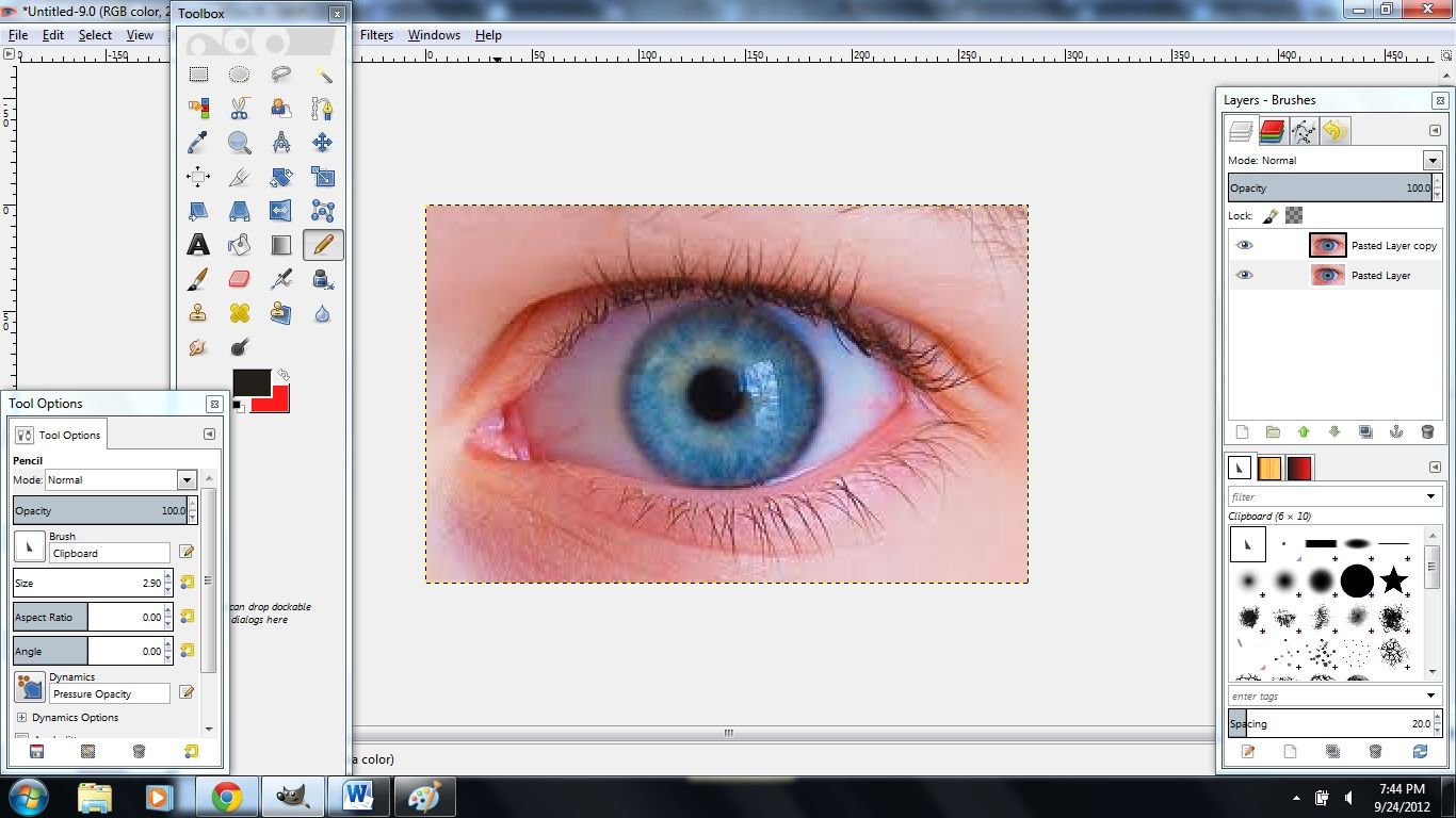 Realistic Eye In Gimp